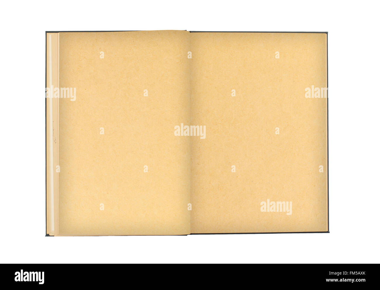 Open old book isolated on white background Stock Photo - Alamy