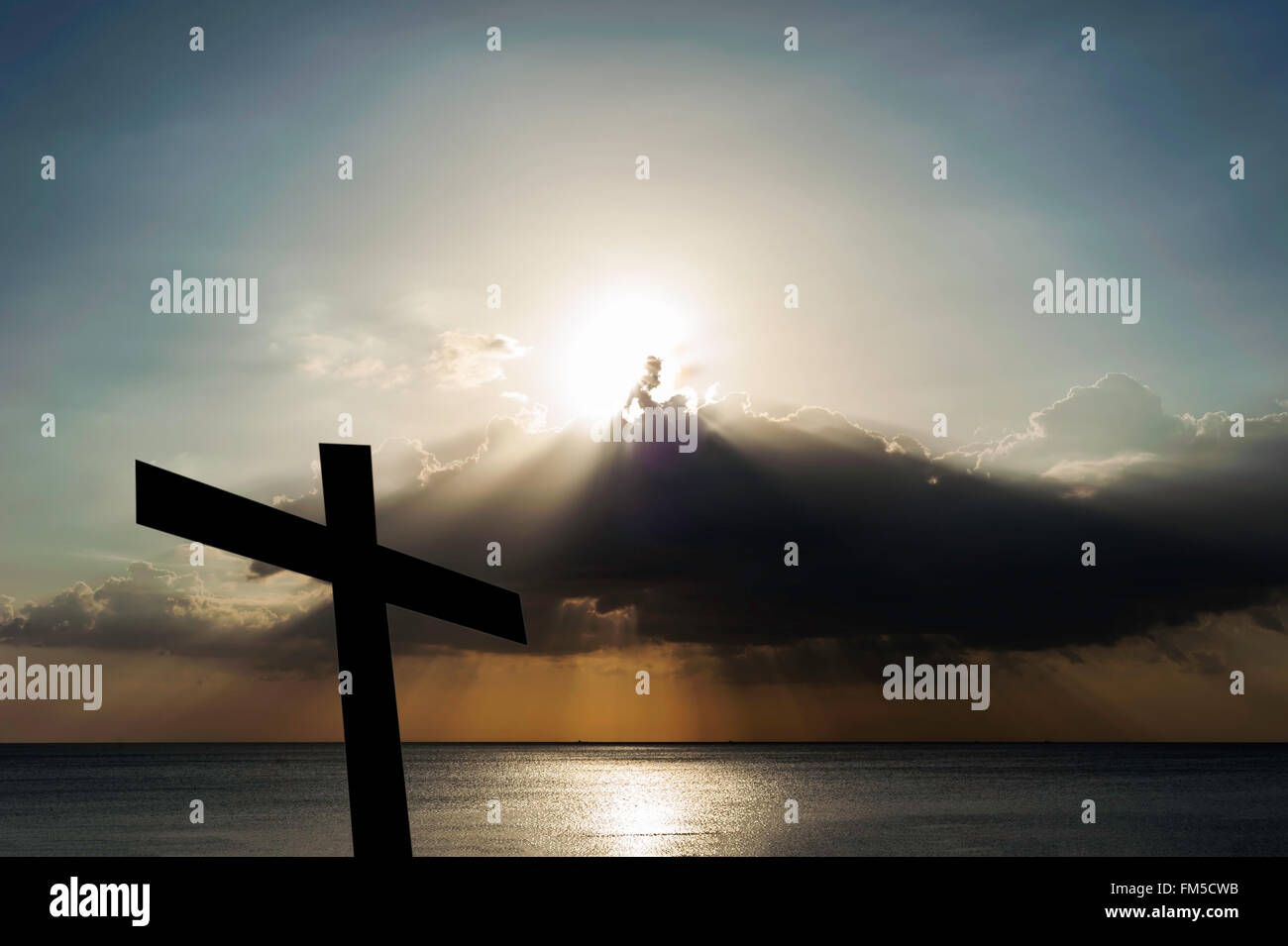 Calvary cross sun clouds hi-res stock photography and images - Alamy