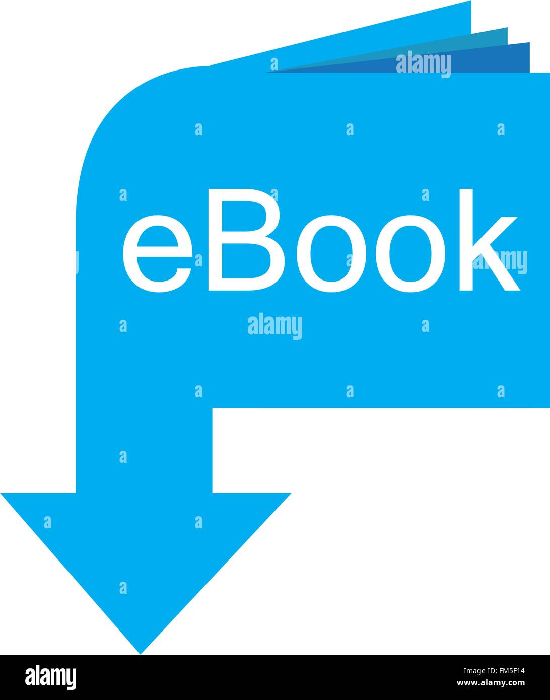 Isolated blue e-book icon on a white background Stock Vector Image ...