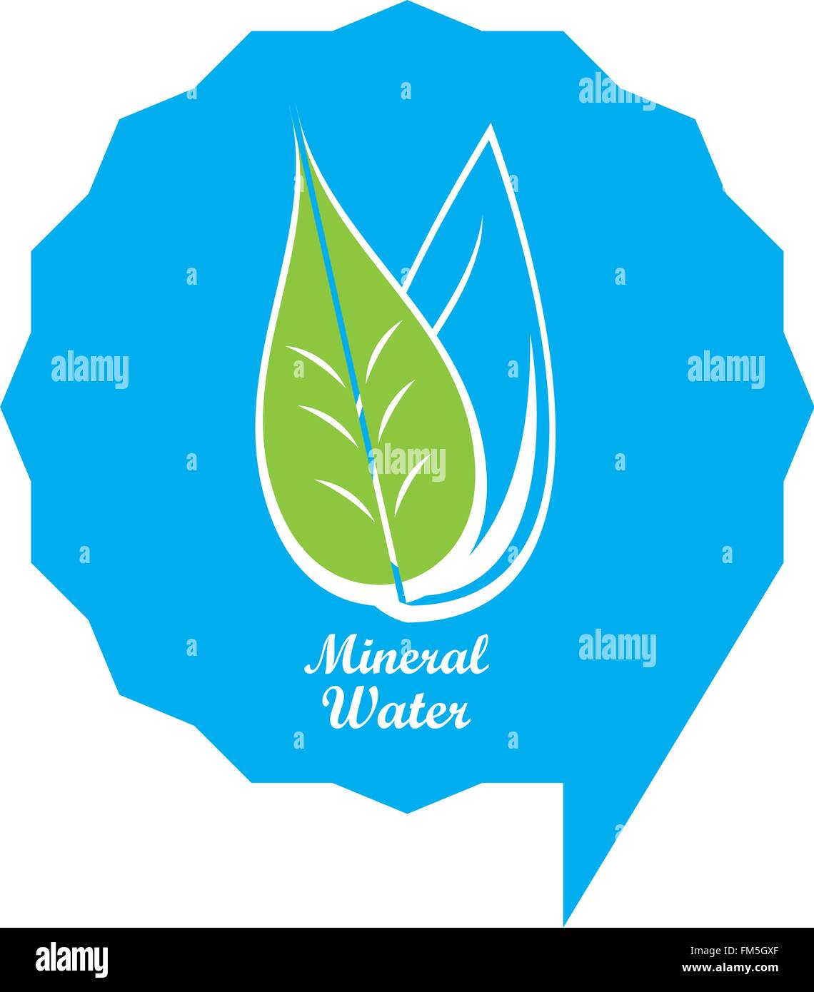 Isolated mineral water banner on a white background Stock Vector Image ...