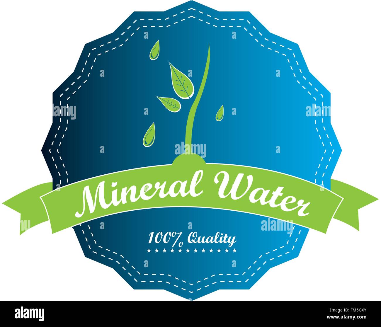 Isolated mineral water banner on a white background Stock Vector Image ...
