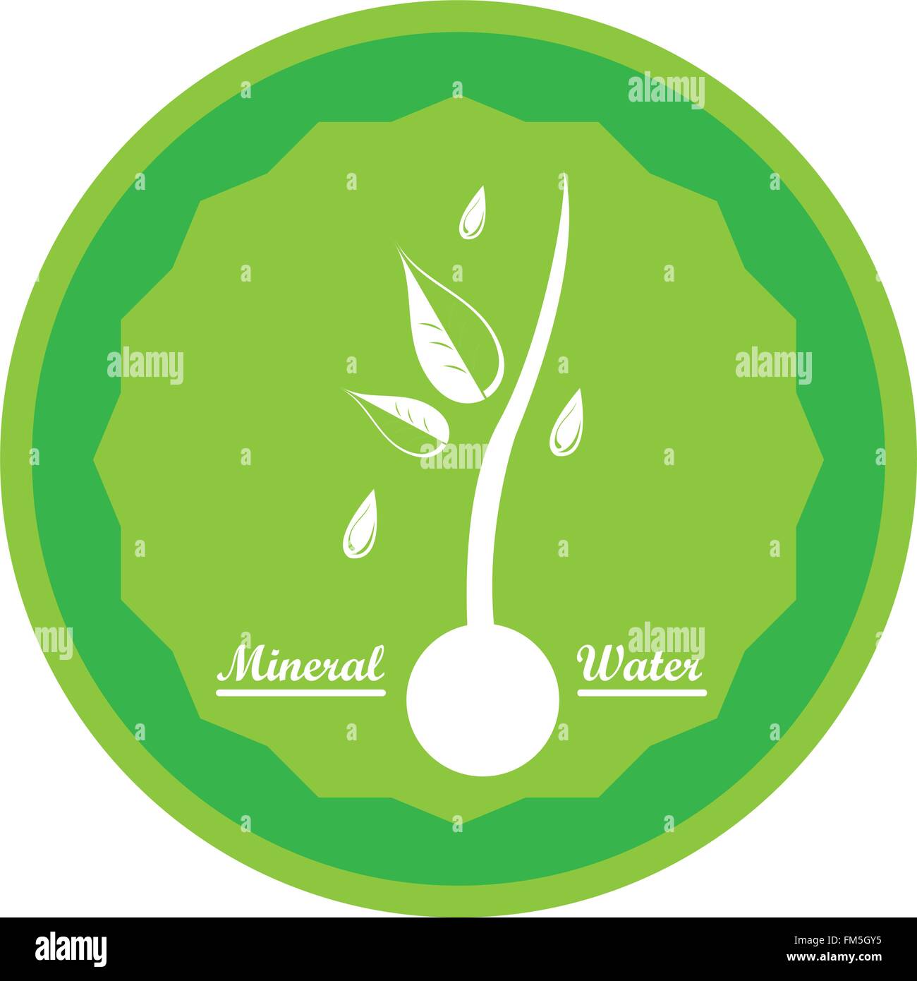 Isolated mineral water banner on a white background Stock Vector Image ...