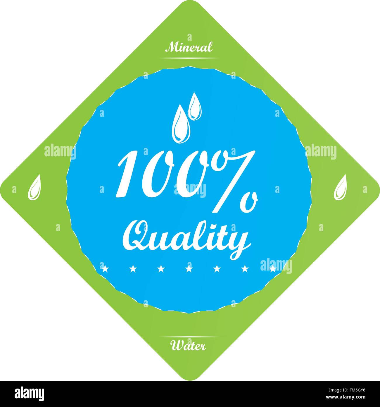 Isolated mineral water banner on a white background Stock Vector Image ...