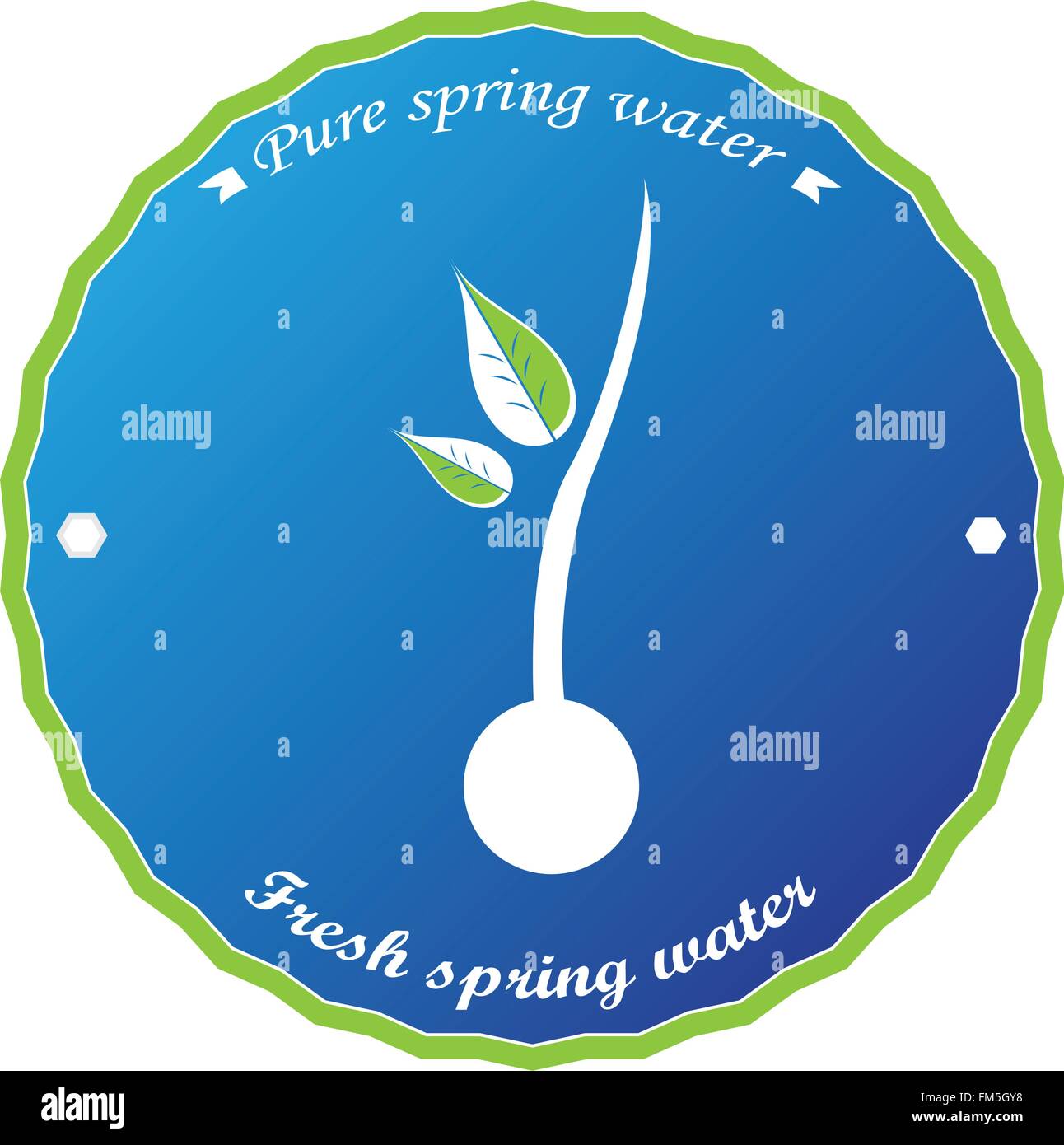 Isolated mineral water banner on a white background Stock Vector Image ...