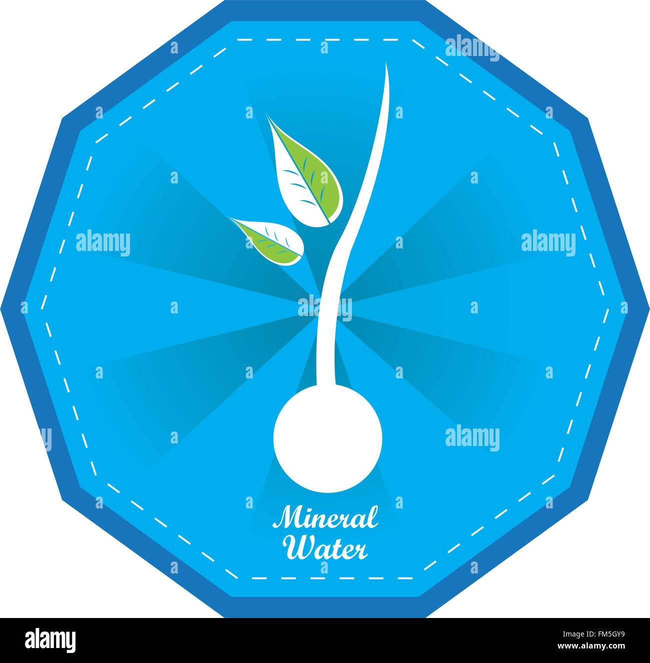 Isolated mineral water banner on a white background Stock Vector Image ...