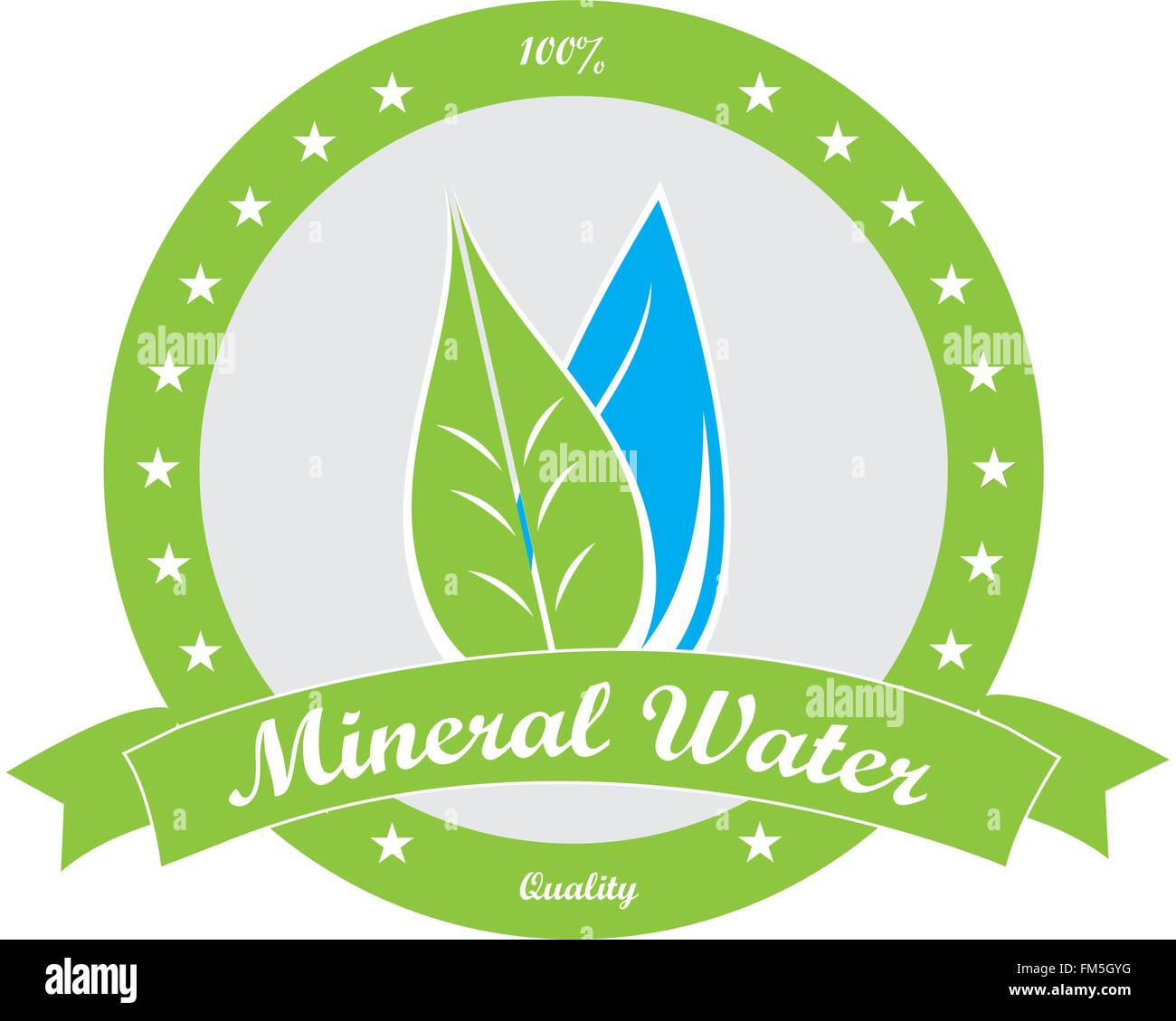 Isolated mineral water banner on a white background Stock Vector Image ...