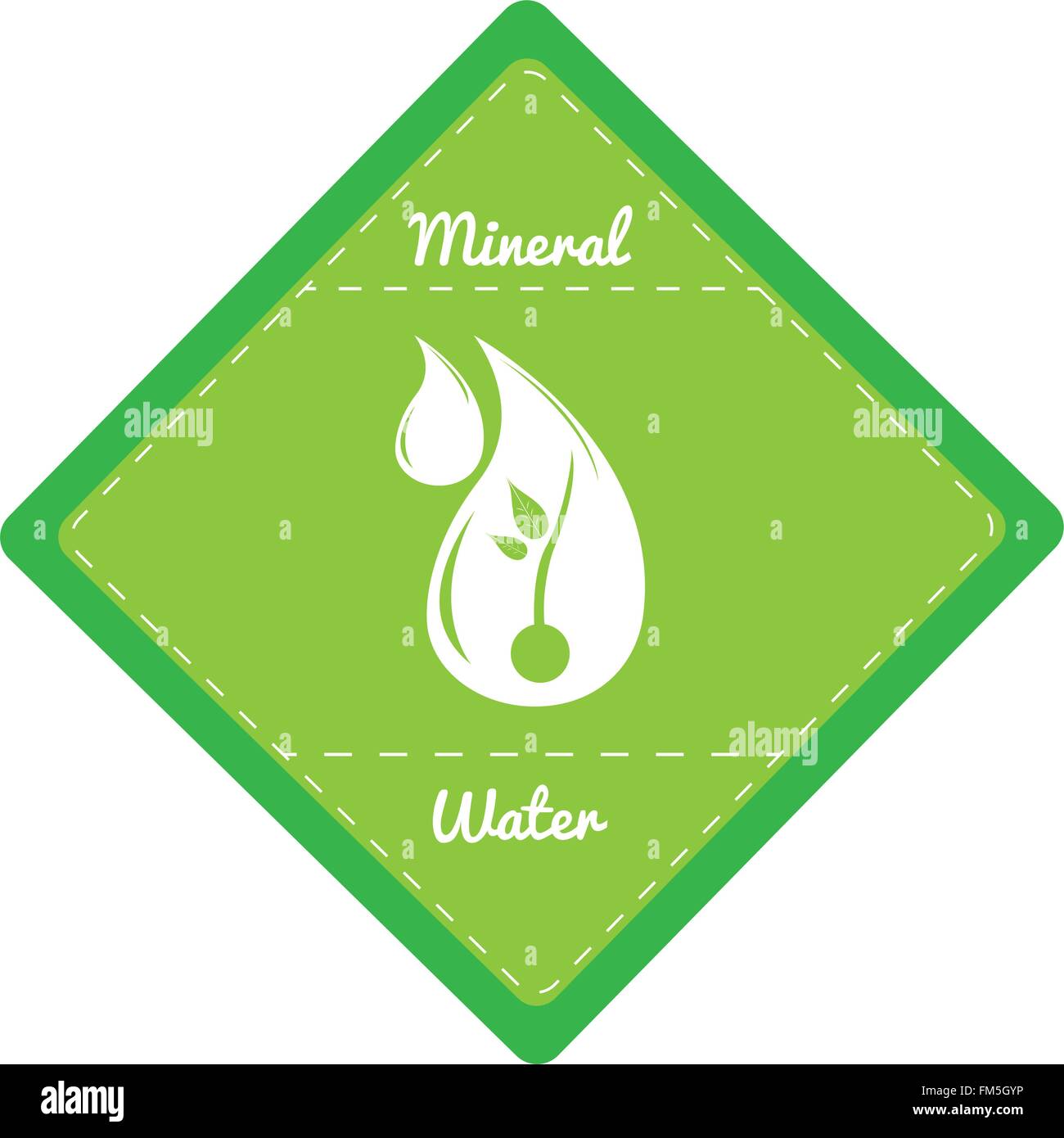 Isolated mineral water banner on a white background Stock Vector Image ...