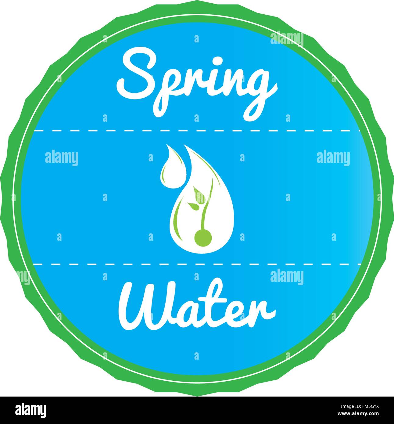 Isolated mineral water banner on a white background Stock Vector Image ...