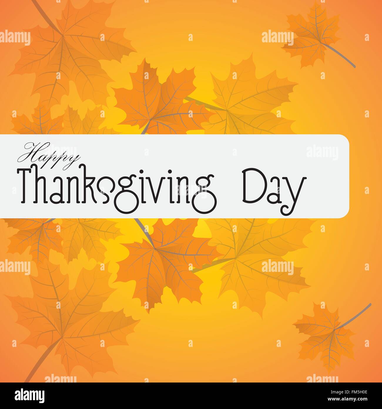 Orange background with text and leaves for thanksgiving day Stock ...