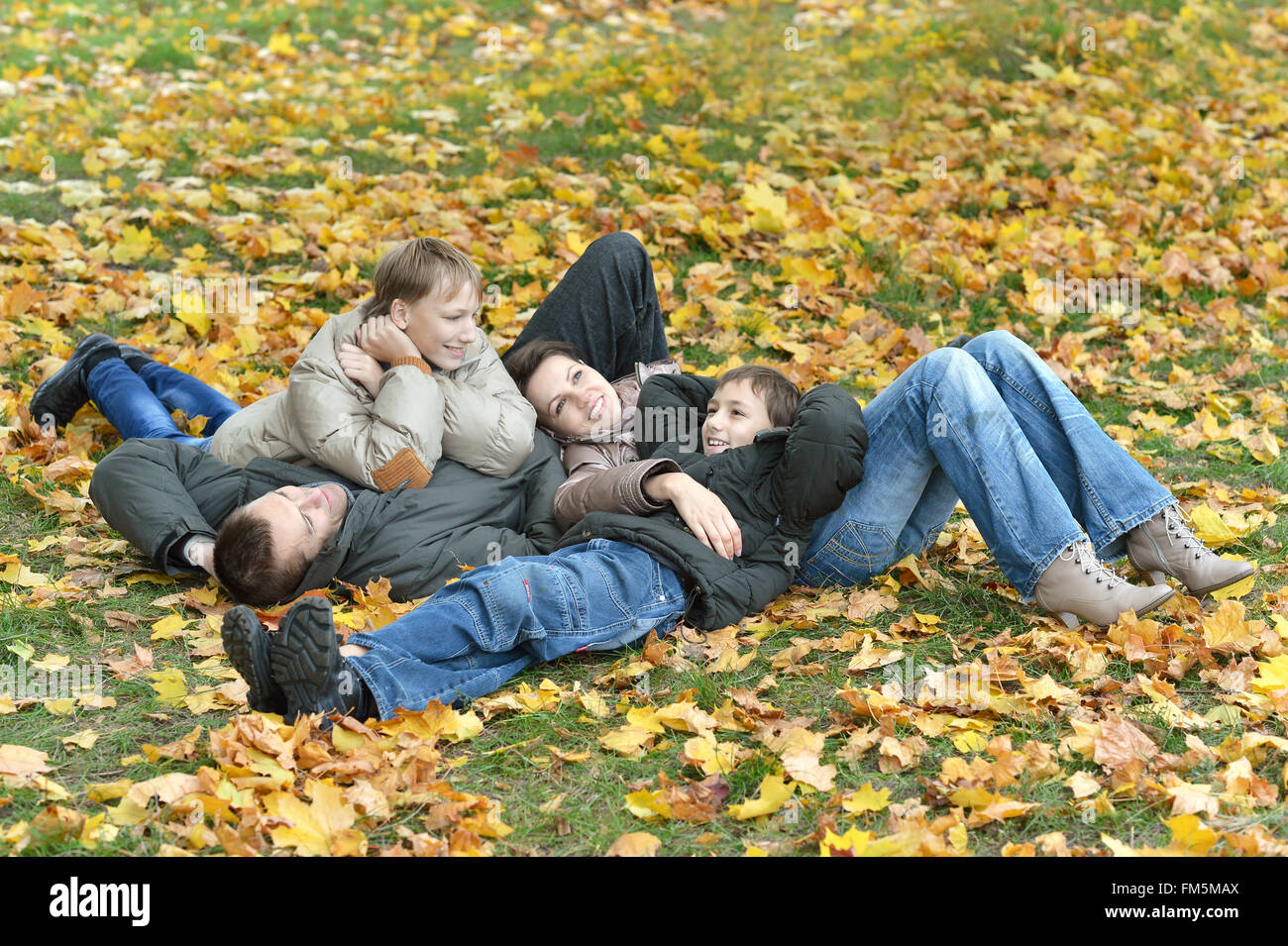 beautiful happy family Stock Photo - Alamy