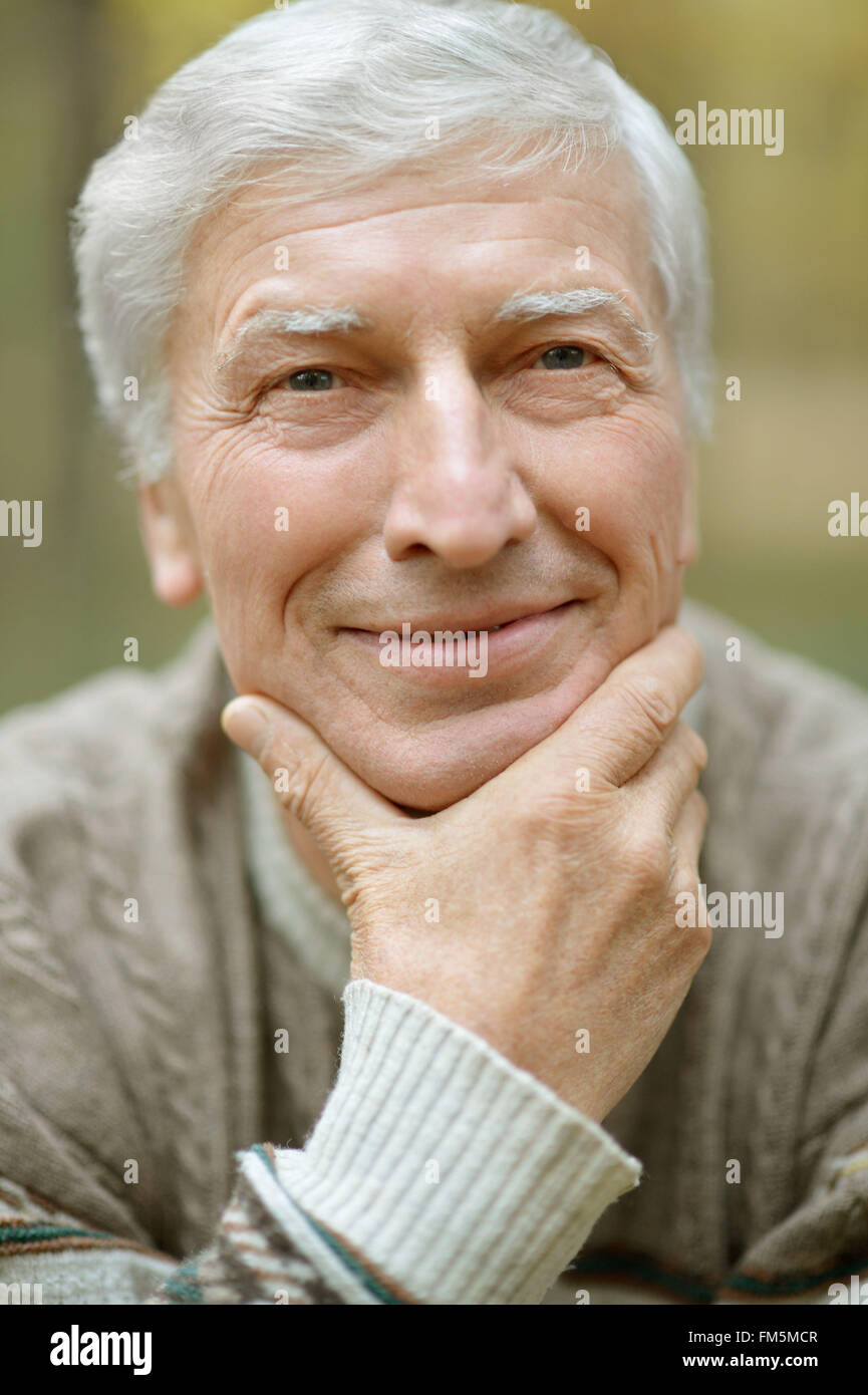 Happy senior man Stock Photo - Alamy