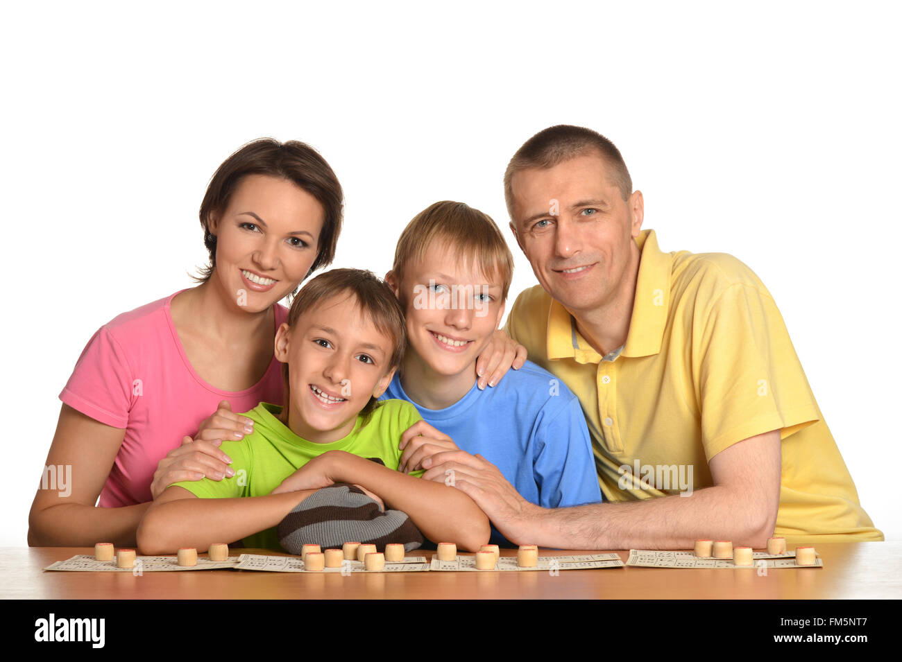 Happy Family playing Stock Photo - Alamy