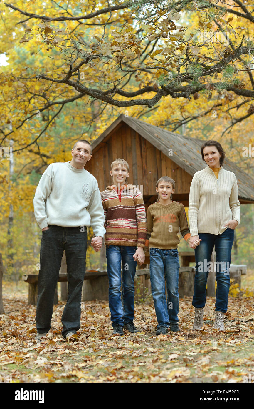 Family of four Stock Photo - Alamy
