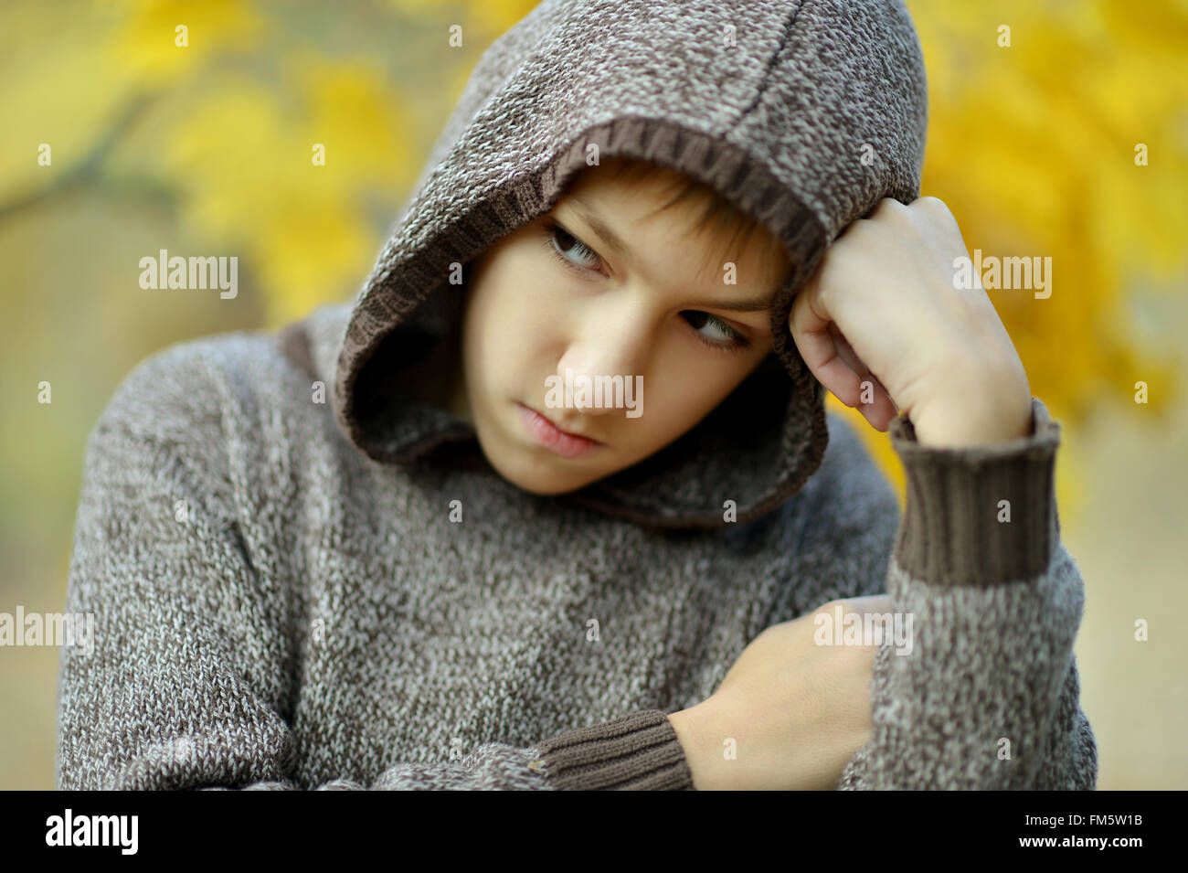 Little sad boy Stock Photo - Alamy