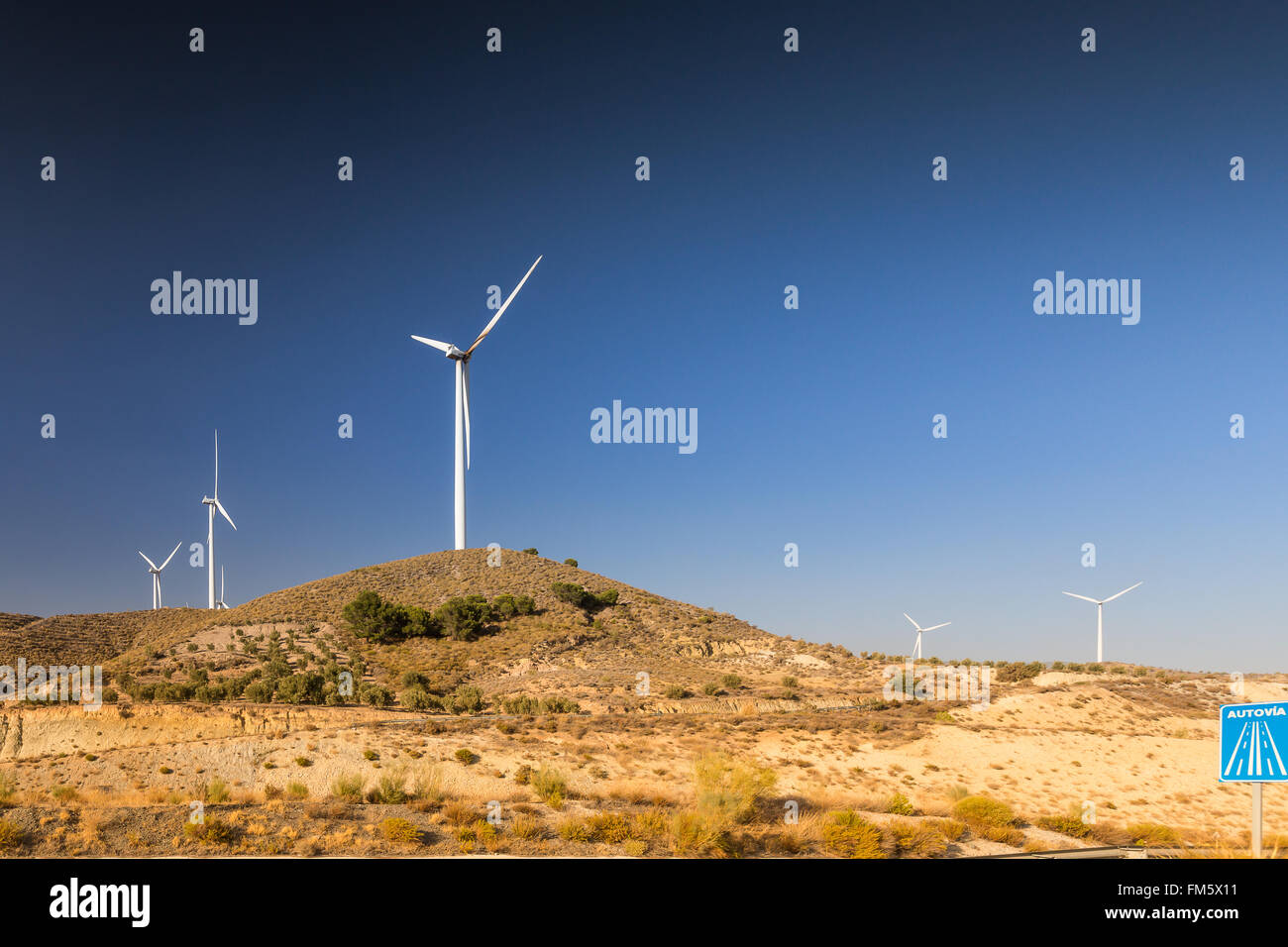Wind turbines in Spain Stock Photo - Alamy