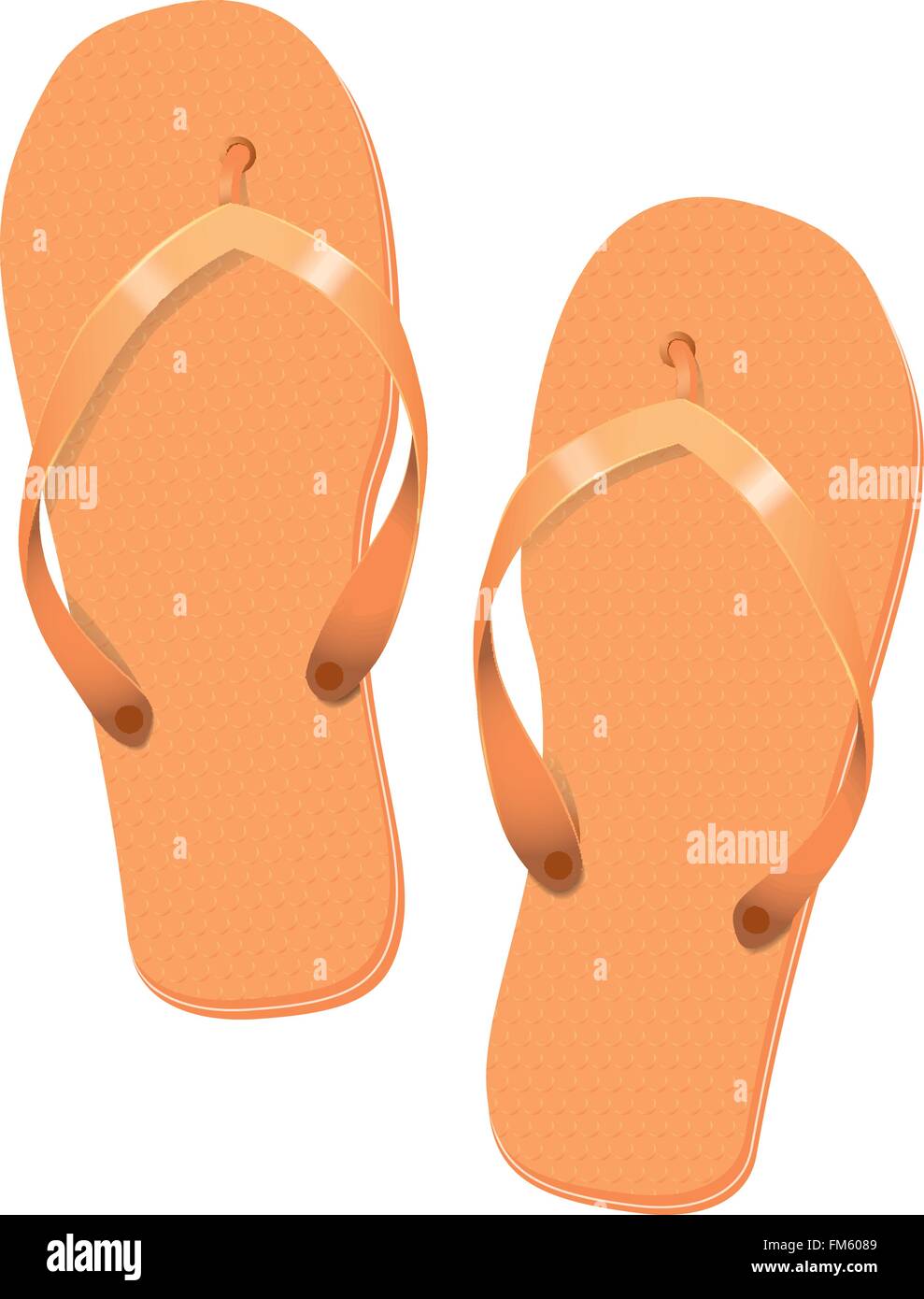 Orange flip flops Stock Vector Image & Art - Alamy