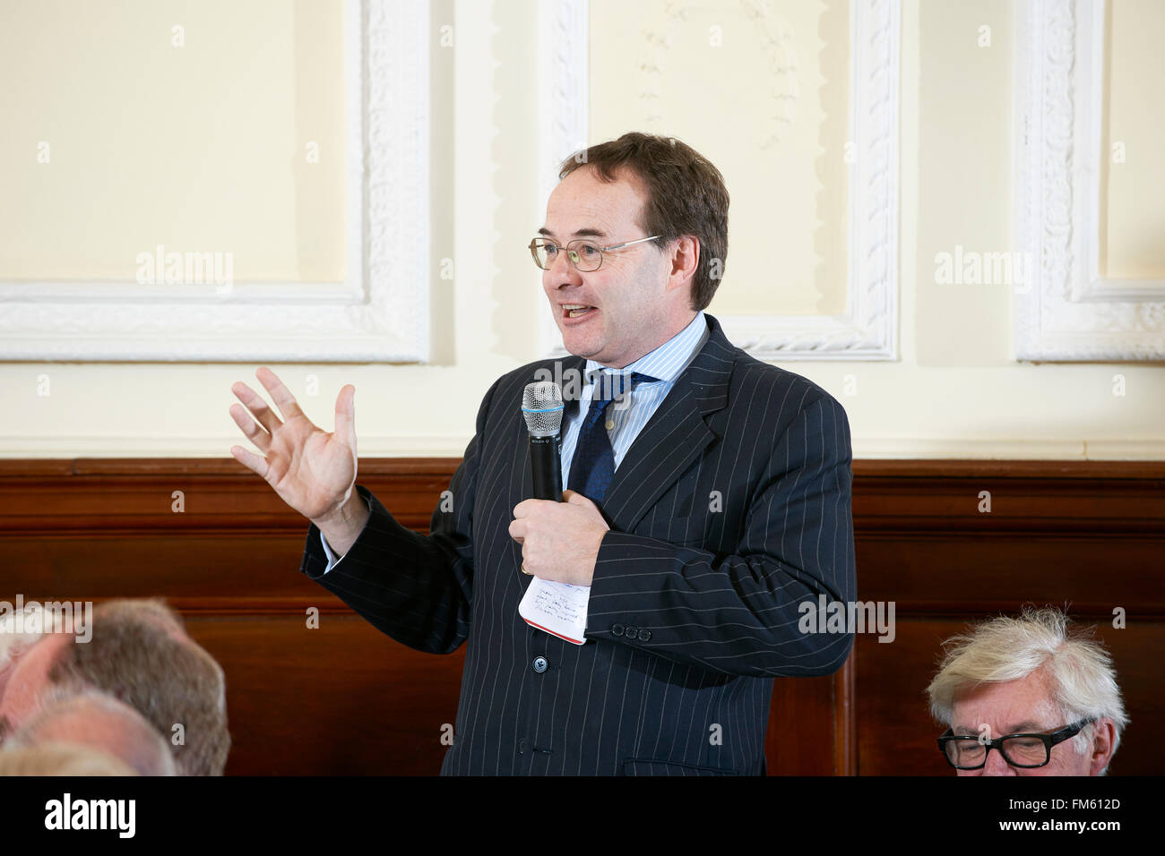 Quentin Letts at the Oldie Literary Lunch 08/03/16 Stock Photo - Alamy