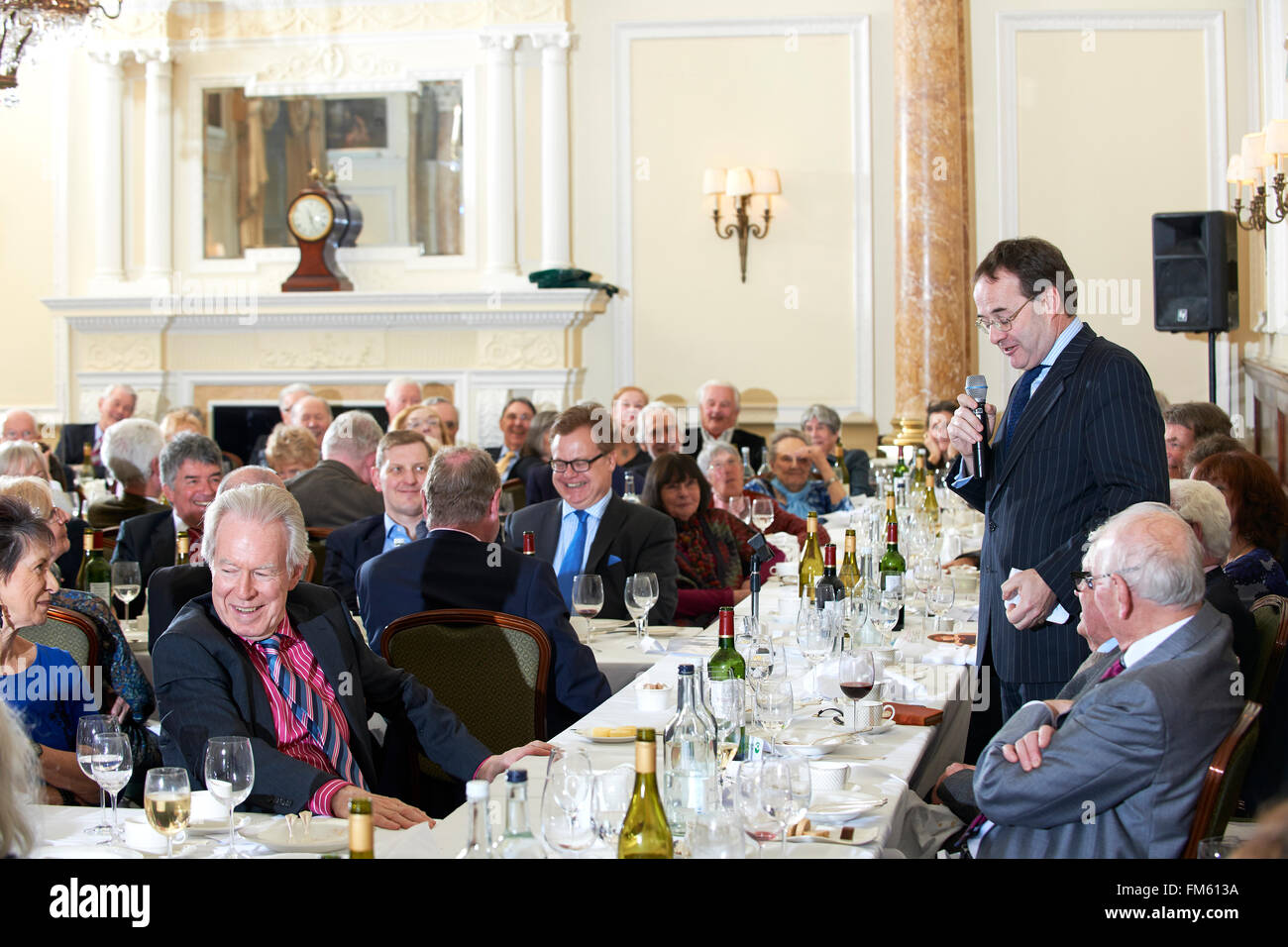 Quentin Letts at the Oldie Literary Lunch 08/03/16 Stock Photo - Alamy