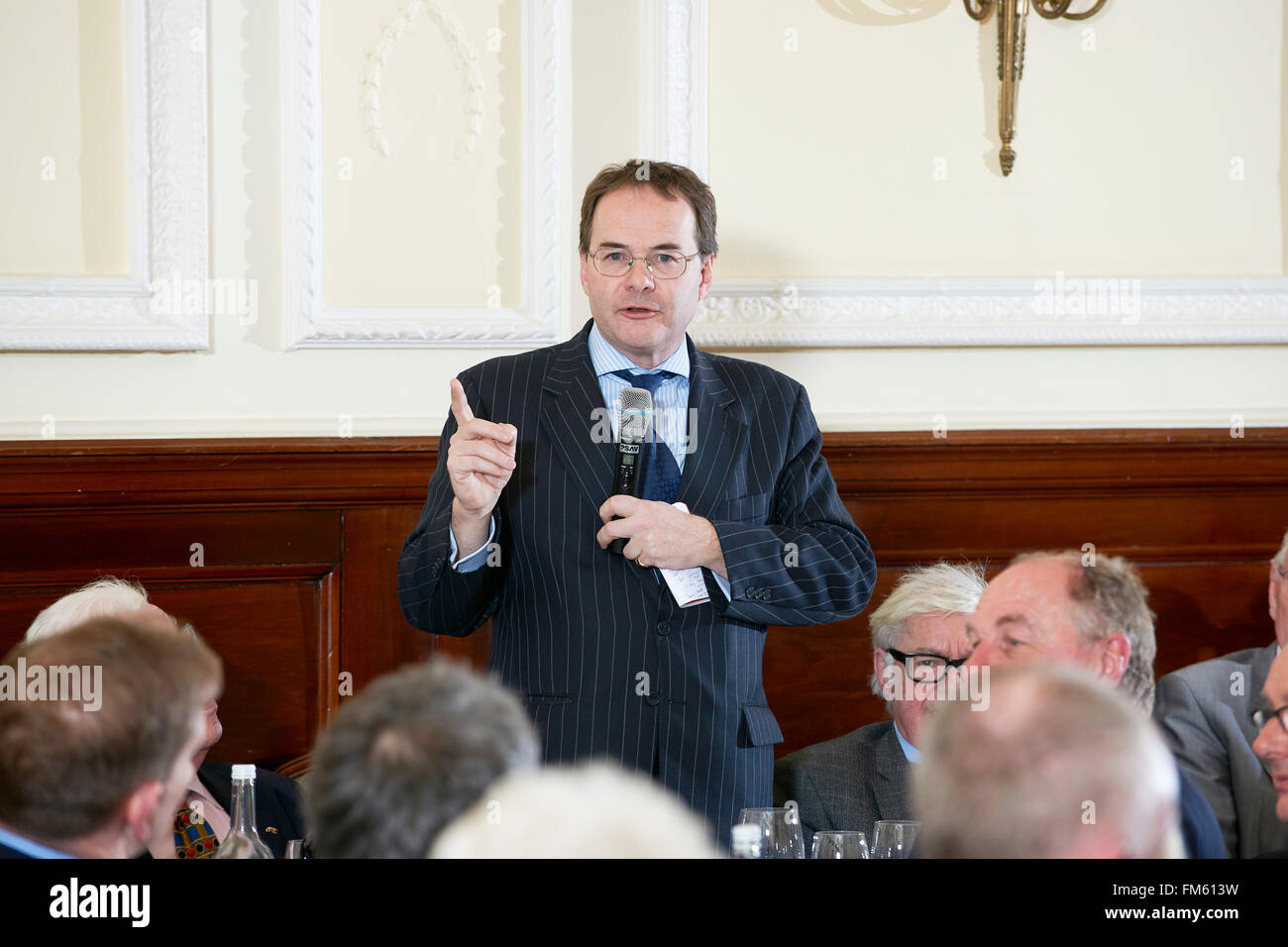 Quentin Letts at the Oldie Literary Lunch 08/03/16 Stock Photo - Alamy