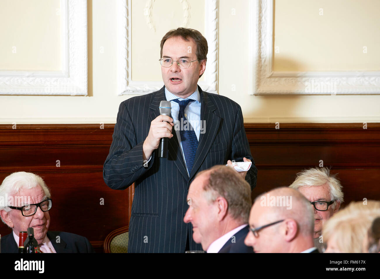 Quentin Letts at the Oldie Literary Lunch 08/03/16 Stock Photo - Alamy