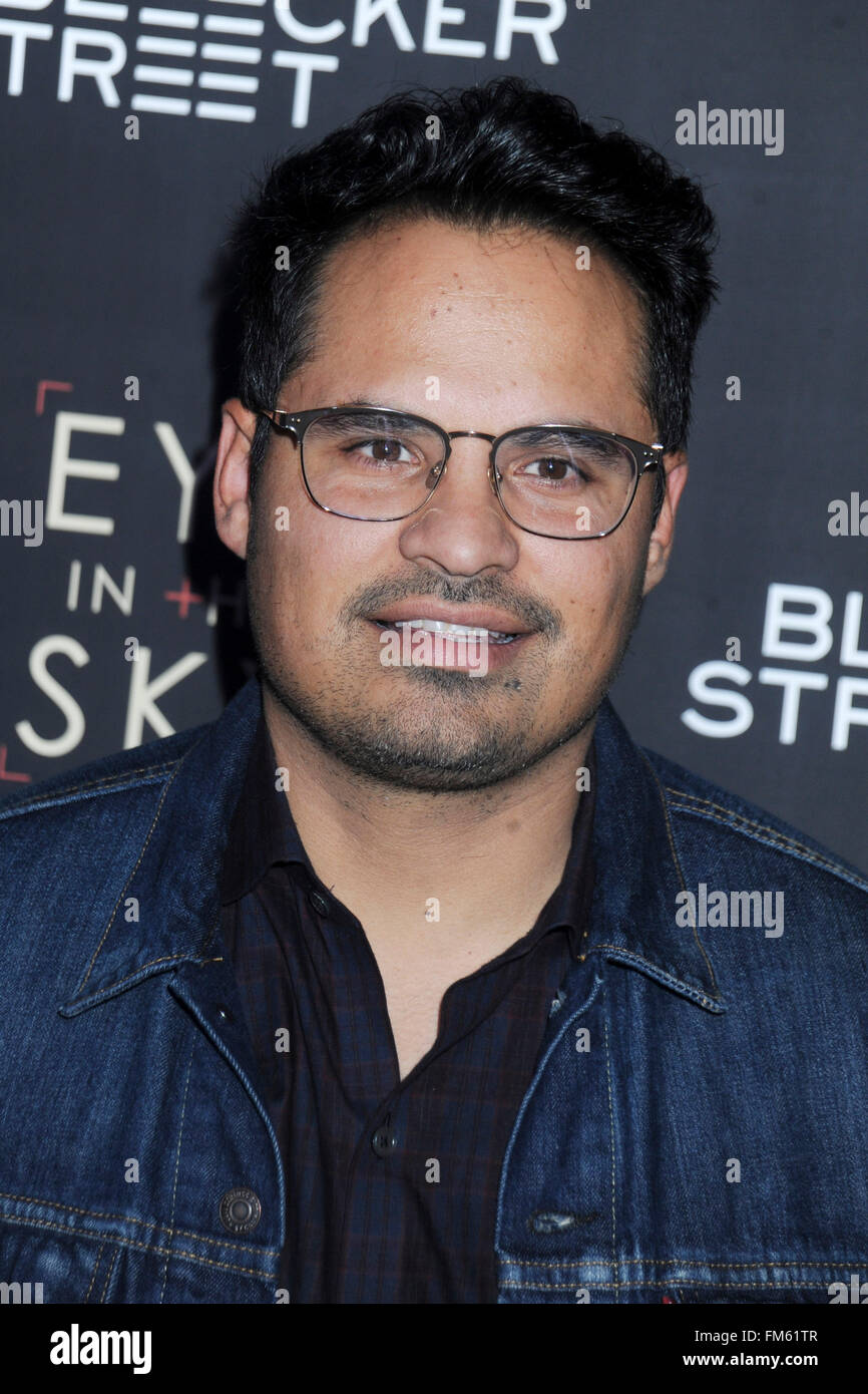 New York City. 9th Mar, 2016. Michael Pena attends the 'Eye In The Sky ...