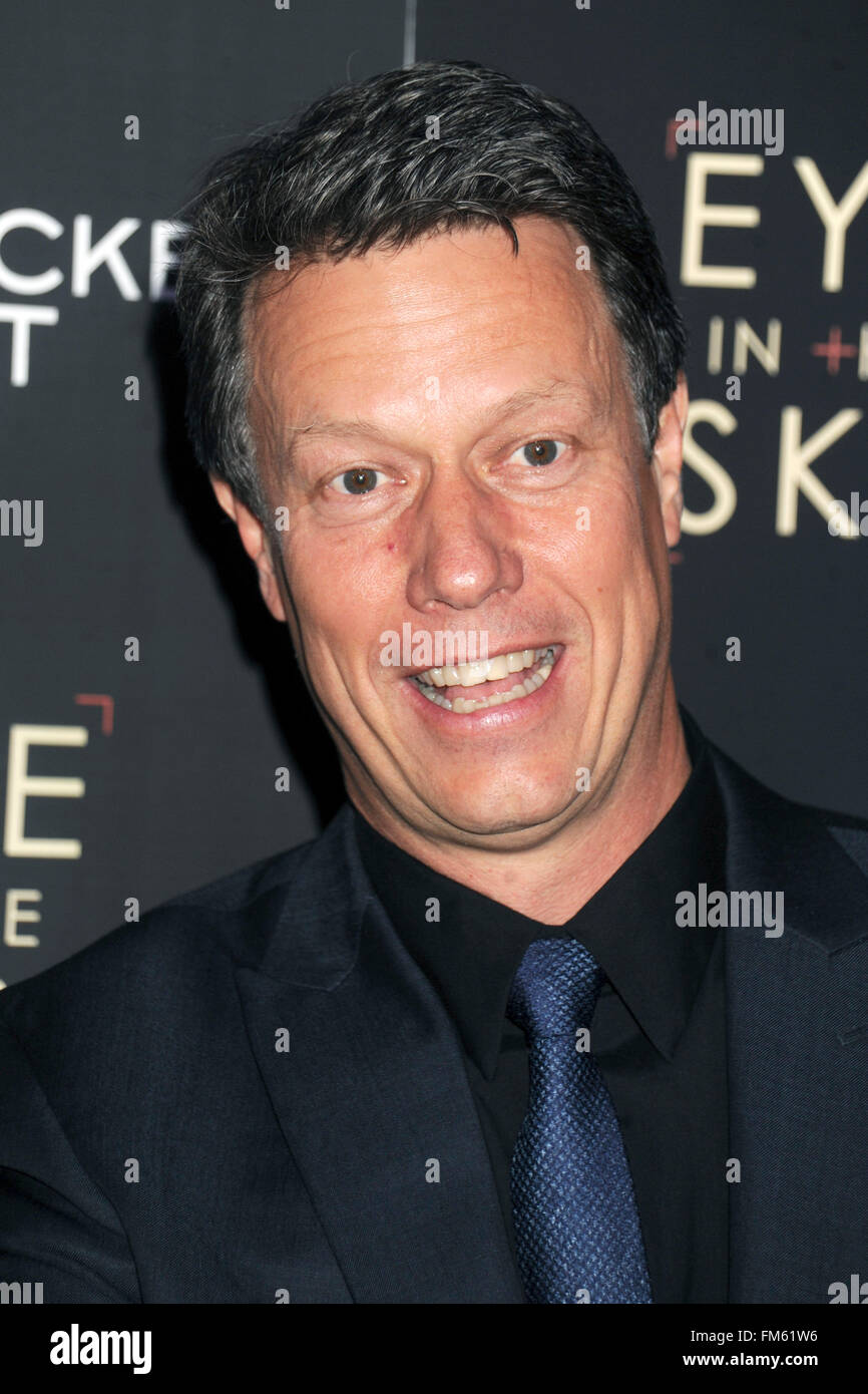 New York City. 9th Mar, 2016. Director Gavin Hood attends the 'Eye In ...