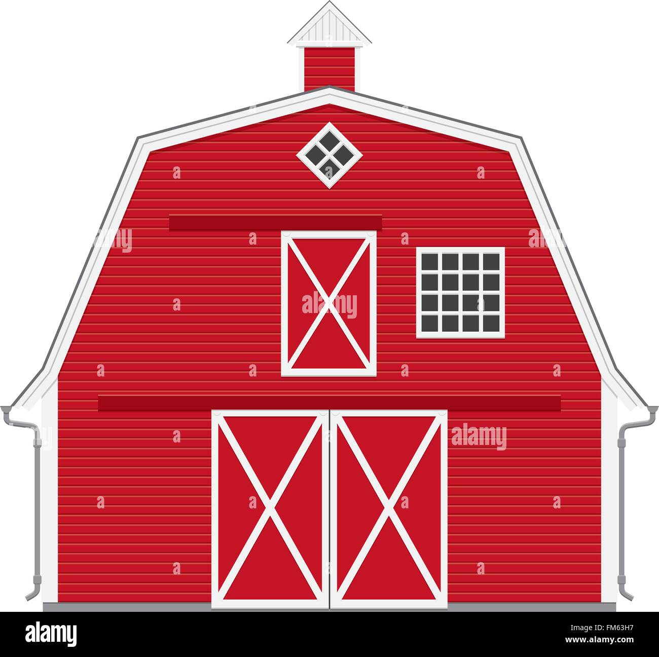 American historic wooden barn Stock Vector Images - Alamy