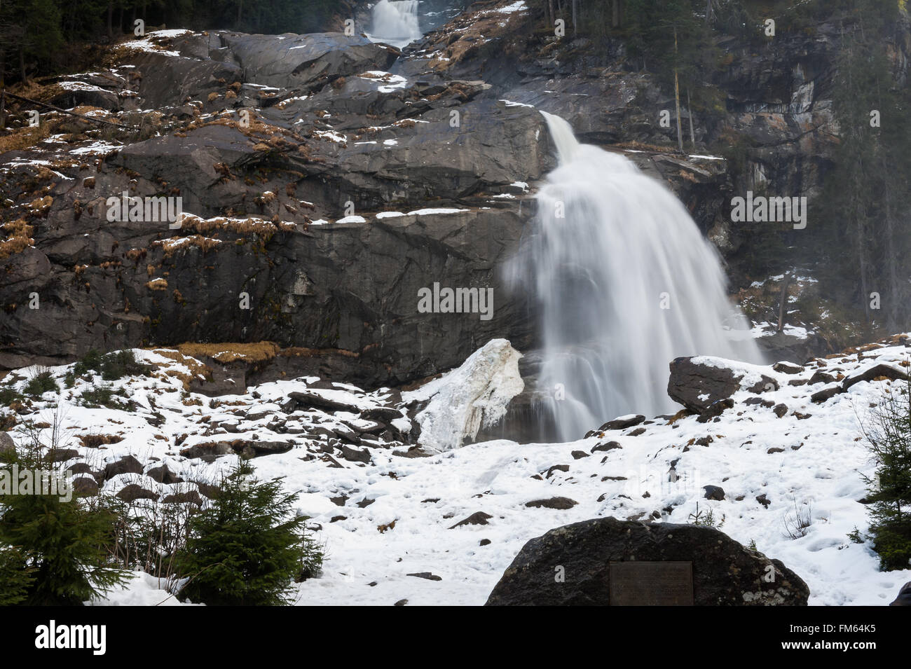 Krimml waterfall in the Austrian Alps Stock Photo - Alamy