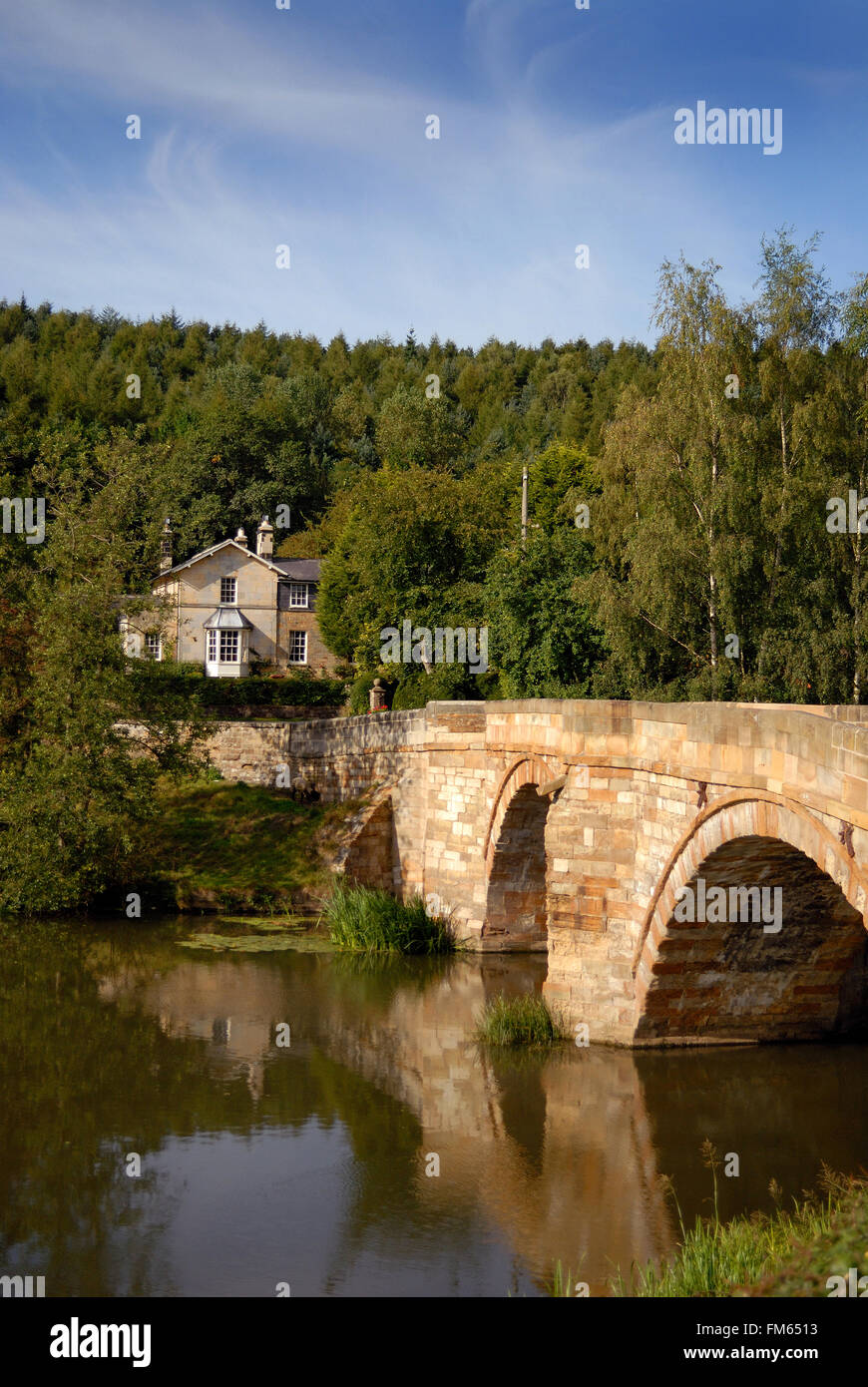 Bridge over the River Derwent, Kirkham, North Yorkshire Stock Photo - Alamy