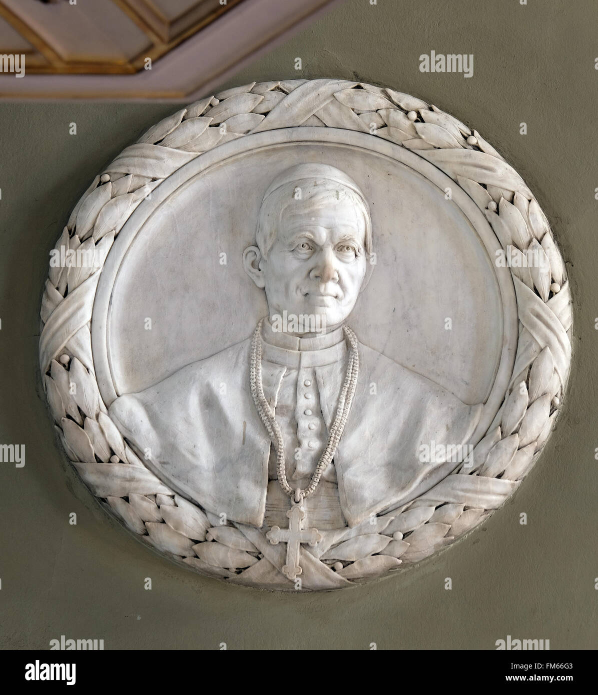 Archbishop George Posilovic, relief in the Basilica of the Sacred Heart ...