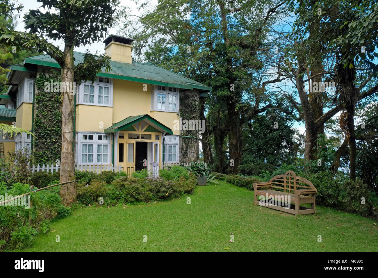 British Raj-era house at Hotel Windamere, Observatory Hill, Darjeeling ...