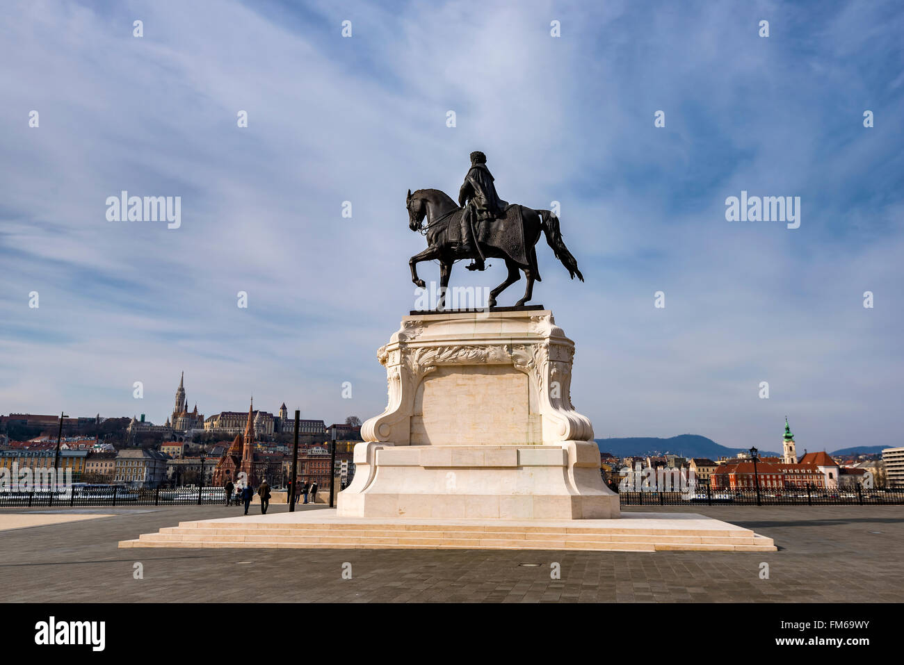 Adrassy Gyula statue in Budapest Hungary Stock Photo - Alamy