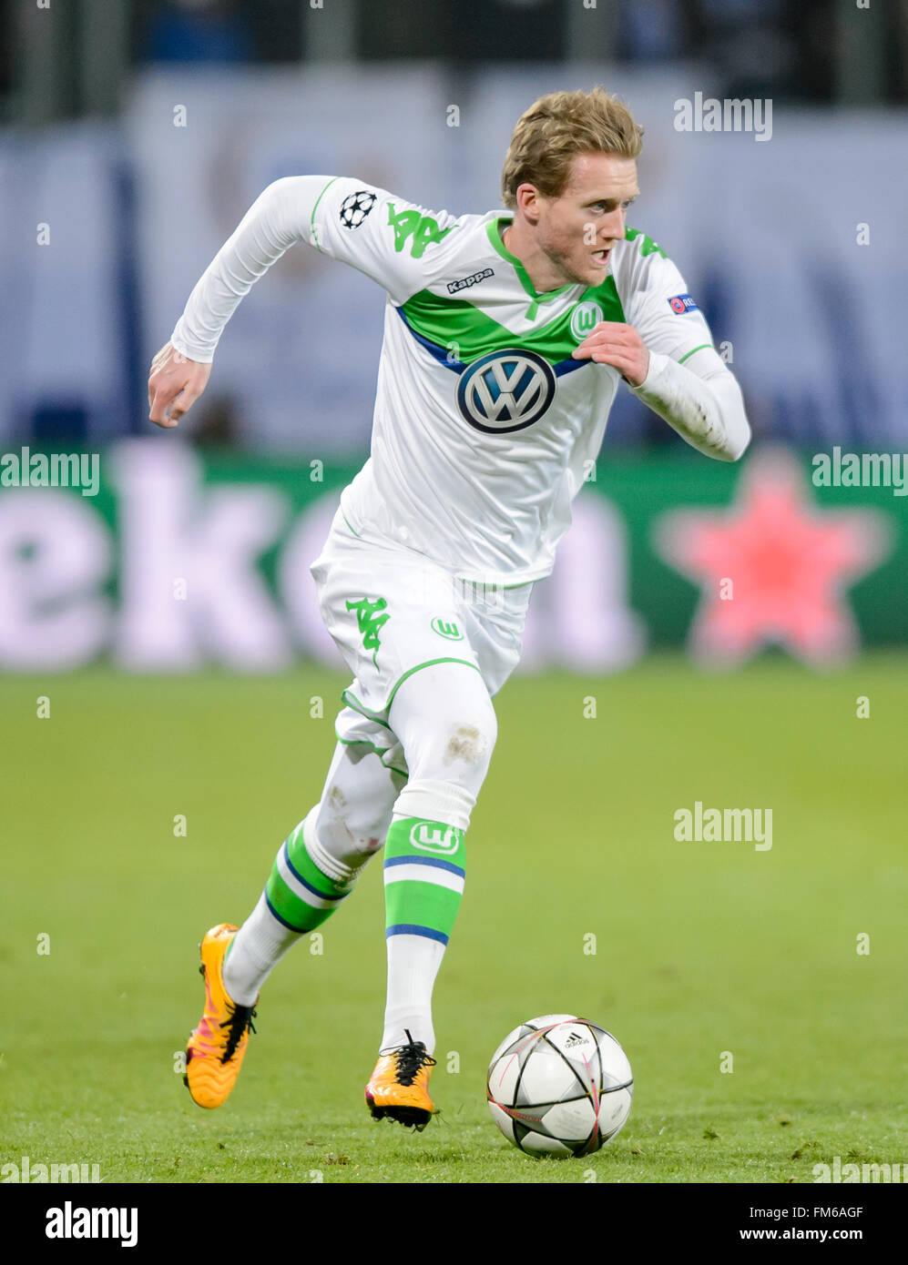 Wolfsburgs Andre Schuerrle in action during the UEFA Champions League ...