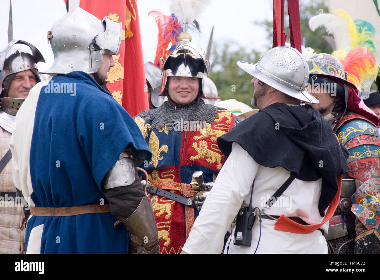 TEWKESBURY, GLOC. UK-12 JULY: The King laughing with his men before ...