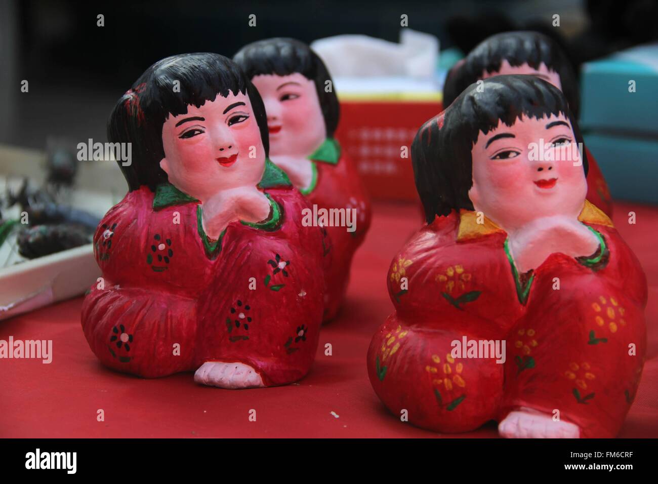Huimin, Huimin, CHN. 11th Mar, 2016. Clay sculptures: China dolls ...