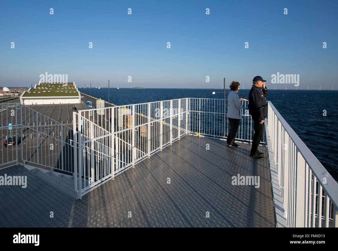 Public viewing platform and tower, at the Copenhagen port in Nordhavn ...