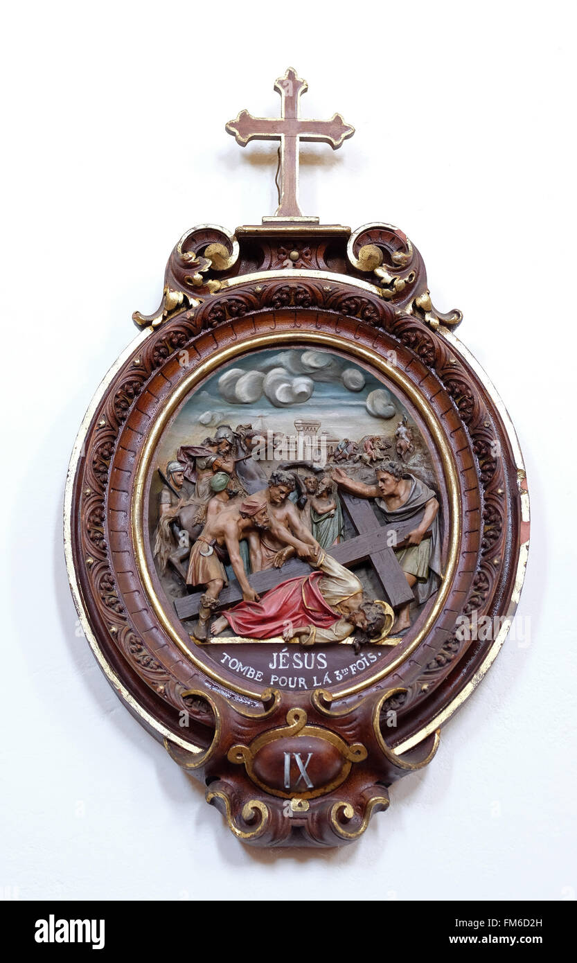 9th Stations of the Cross, Jesus falls the third time, Carthusian ...