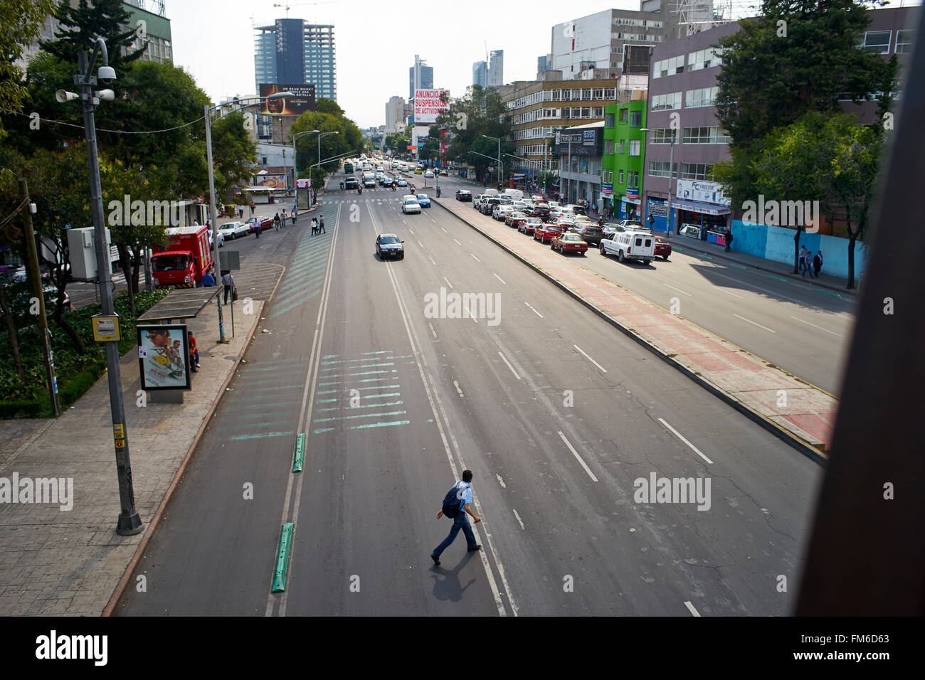Mexico city street scene cars hi-res stock photography and images - Alamy