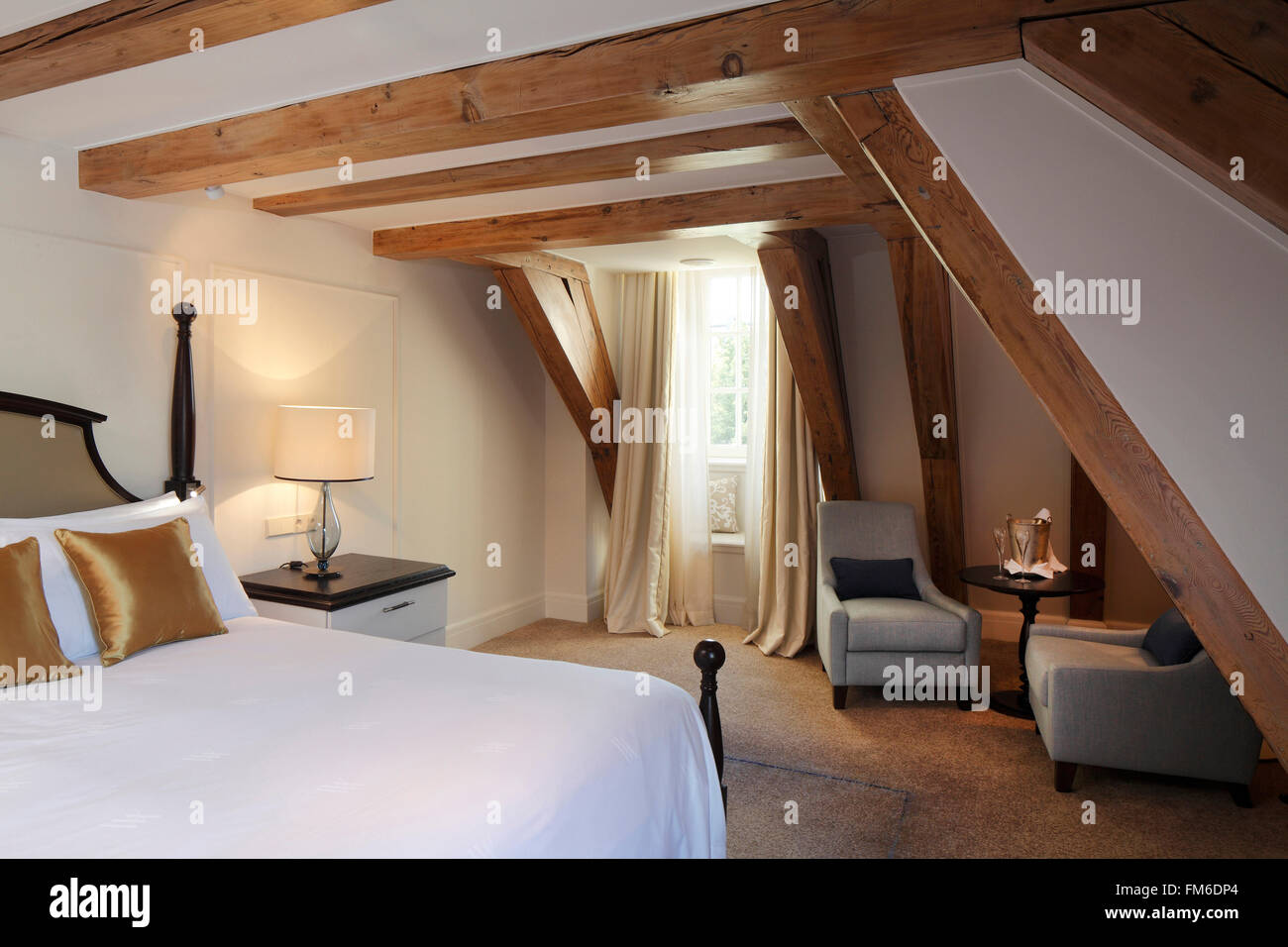 An interior view of a bedroom Stock Photo - Alamy