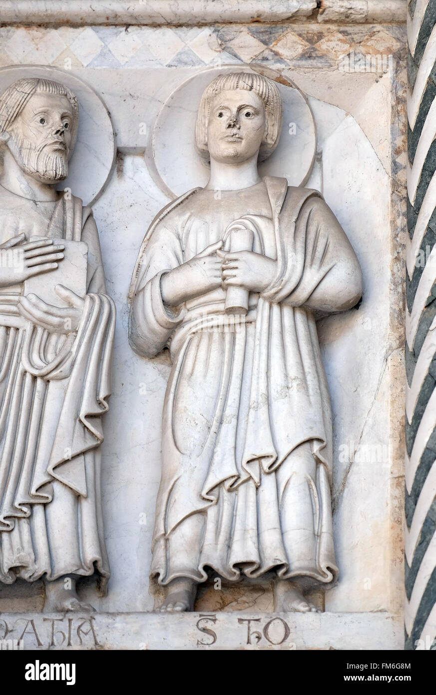 Bas-relief representing the Saint Thomas the Apostle, Cathedral of S ...