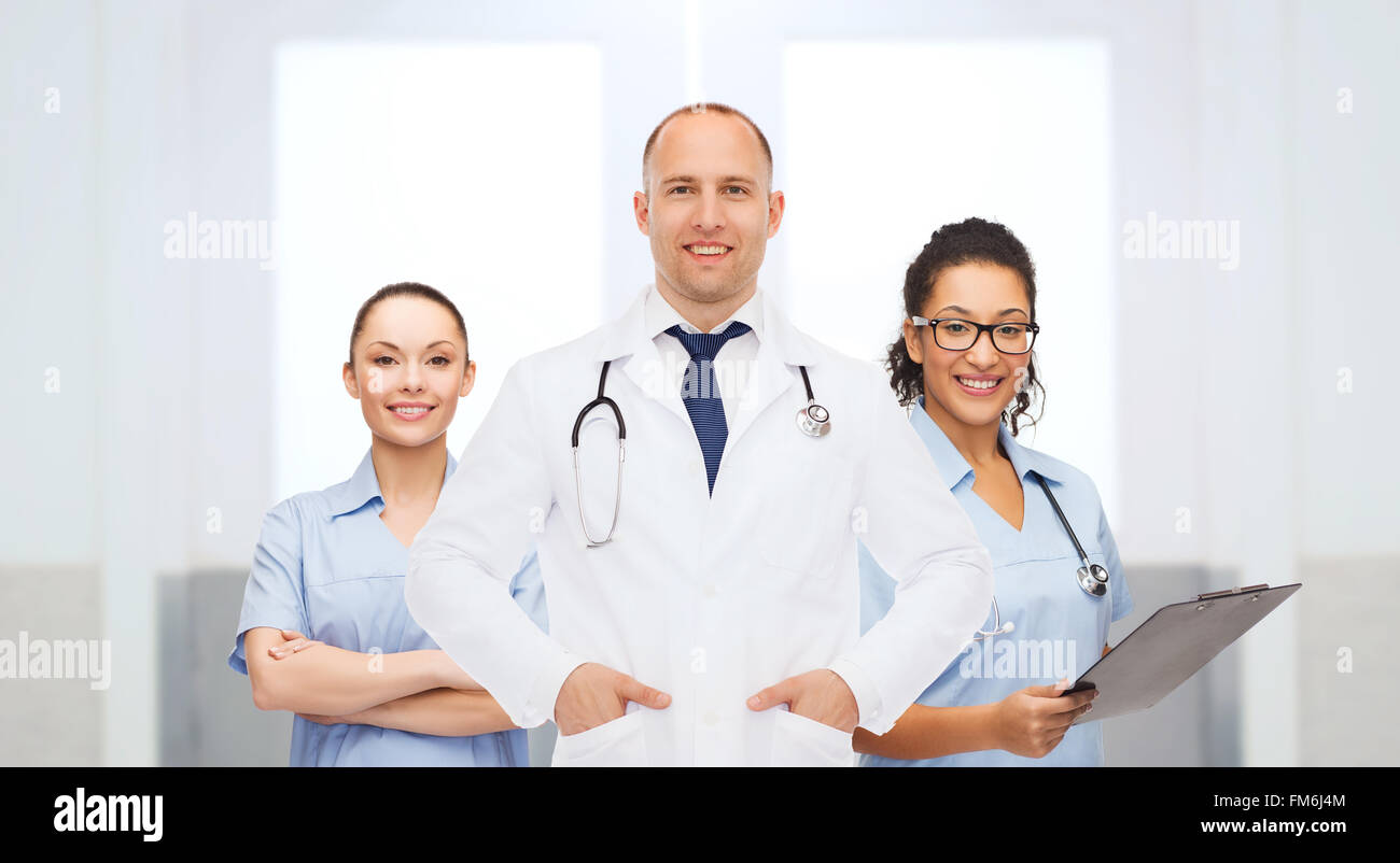 group of happy doctors at hospital Stock Photo - Alamy