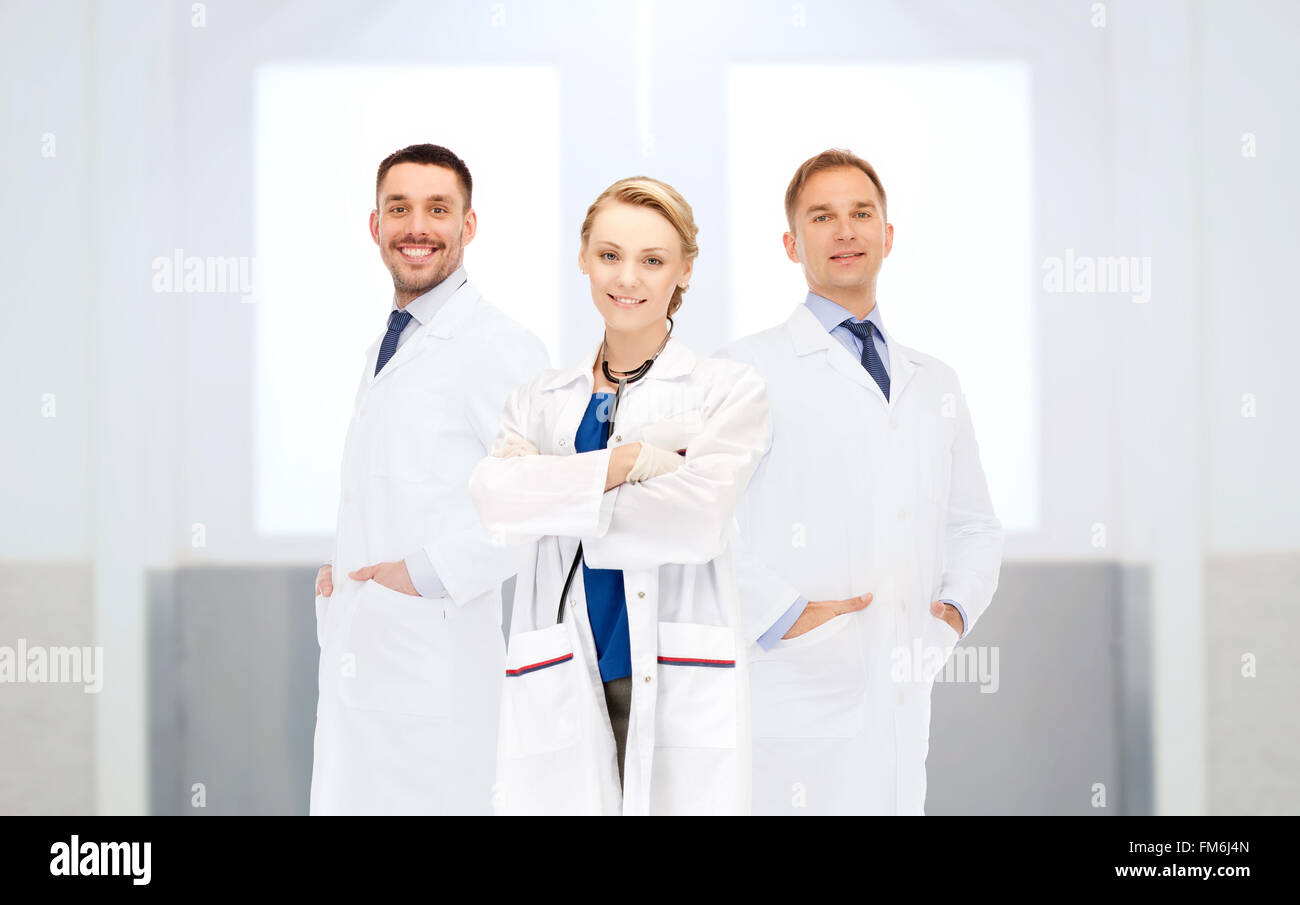 group of happy doctors at hospital Stock Photo - Alamy