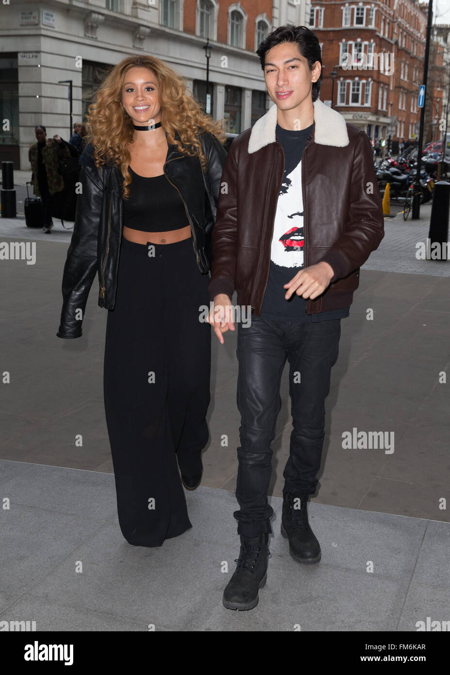 Lion Babe pictured arriving at the Radio 1 studio to perform on the ...