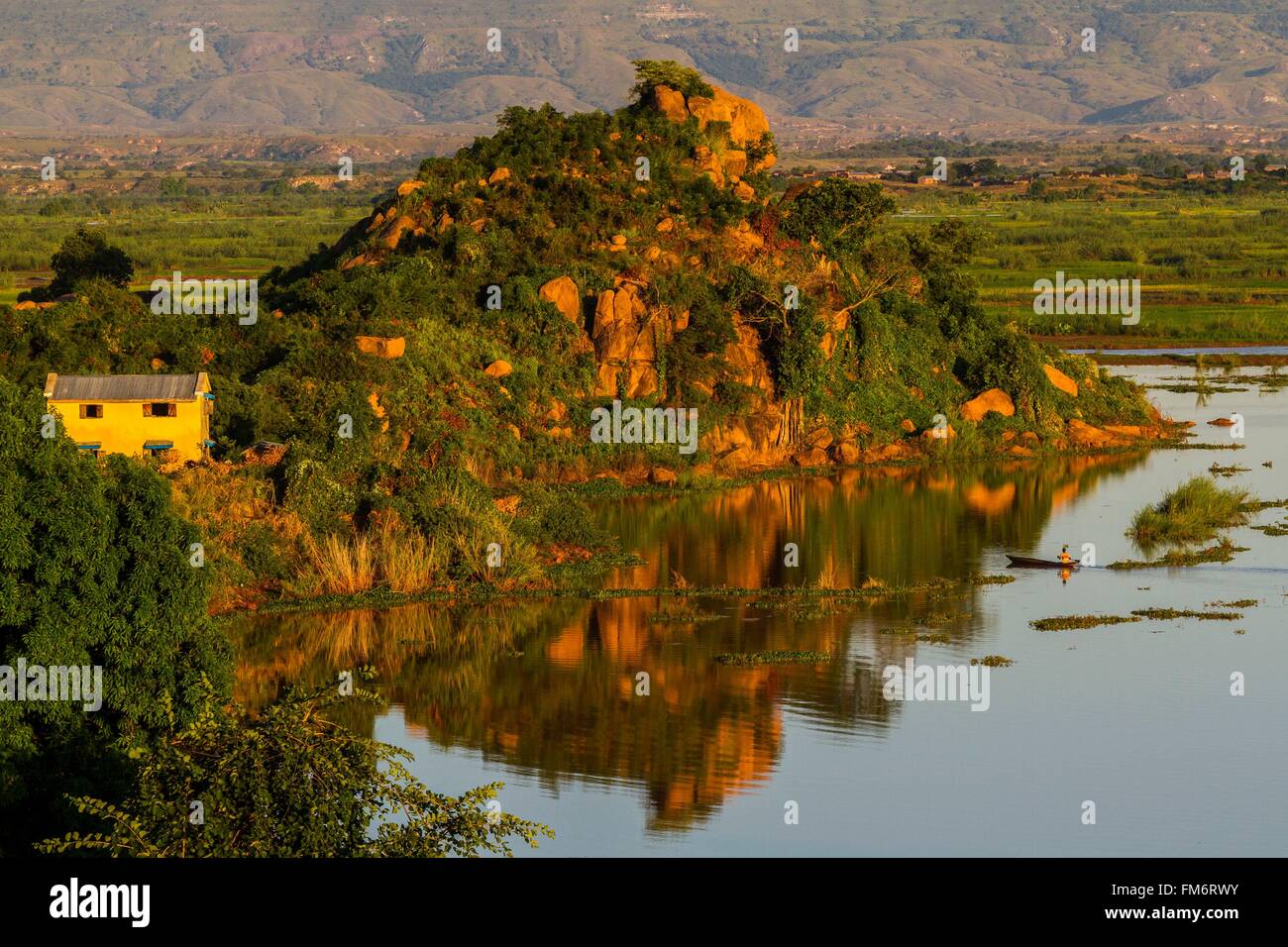 Madagascar, Menabe region, Miandrivazo, Tsiribihina River Stock Photo ...