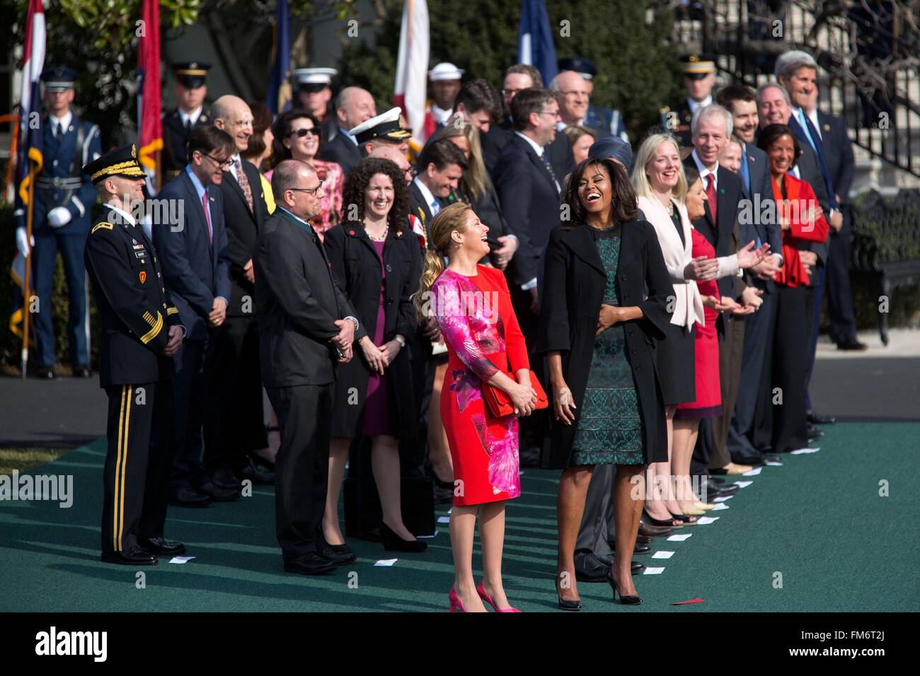 U.S. First Lady Michelle Obama and Canadian First Lady Sophie Gregoire ...