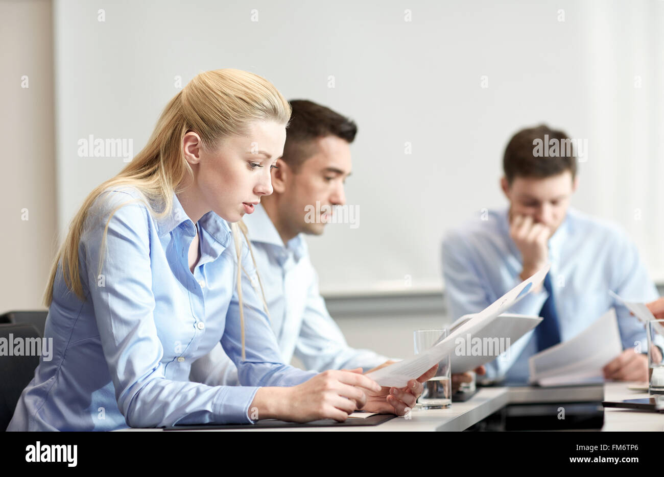 business people having problem in office Stock Photo - Alamy