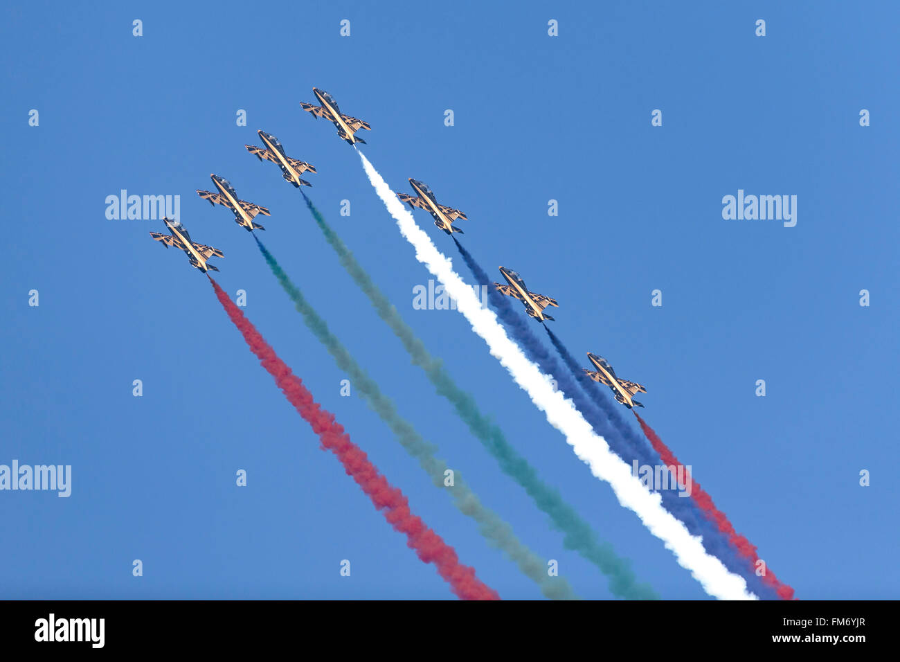 Al Fursan, the aerobatics team of the United Arab Emirates Air Force ...