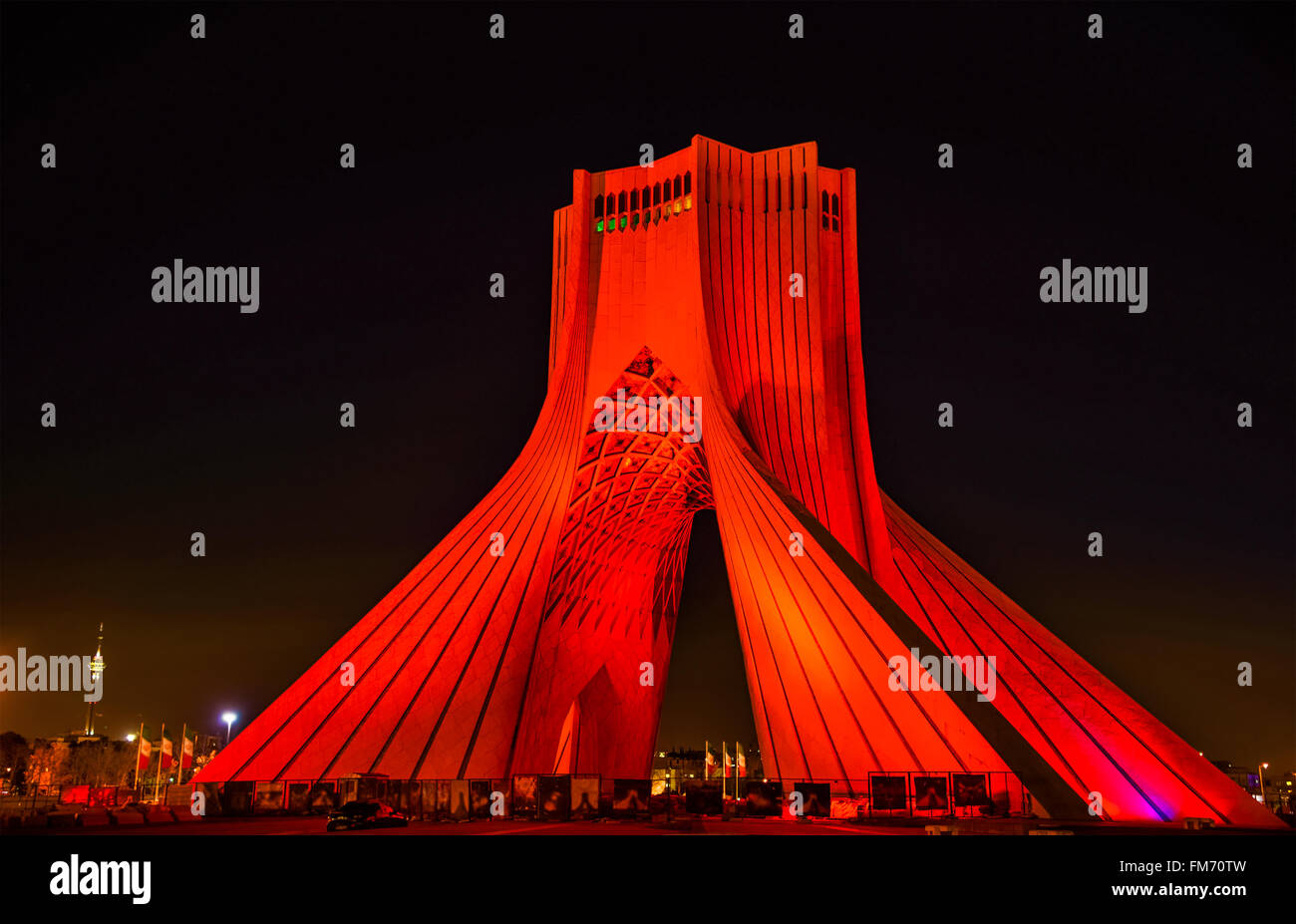 Milad tower tehran tower night hi-res stock photography and images - Alamy