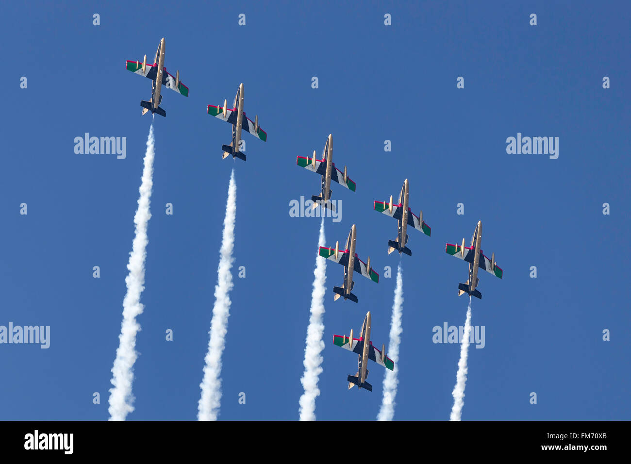 Al Fursan, the aerobatics team of the United Arab Emirates Air Force ...