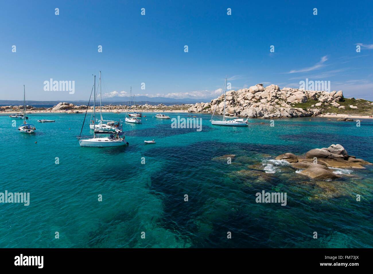 France, Corse du Sud, Lavezzi islands, Cala Lazarina Stock Photo - Alamy